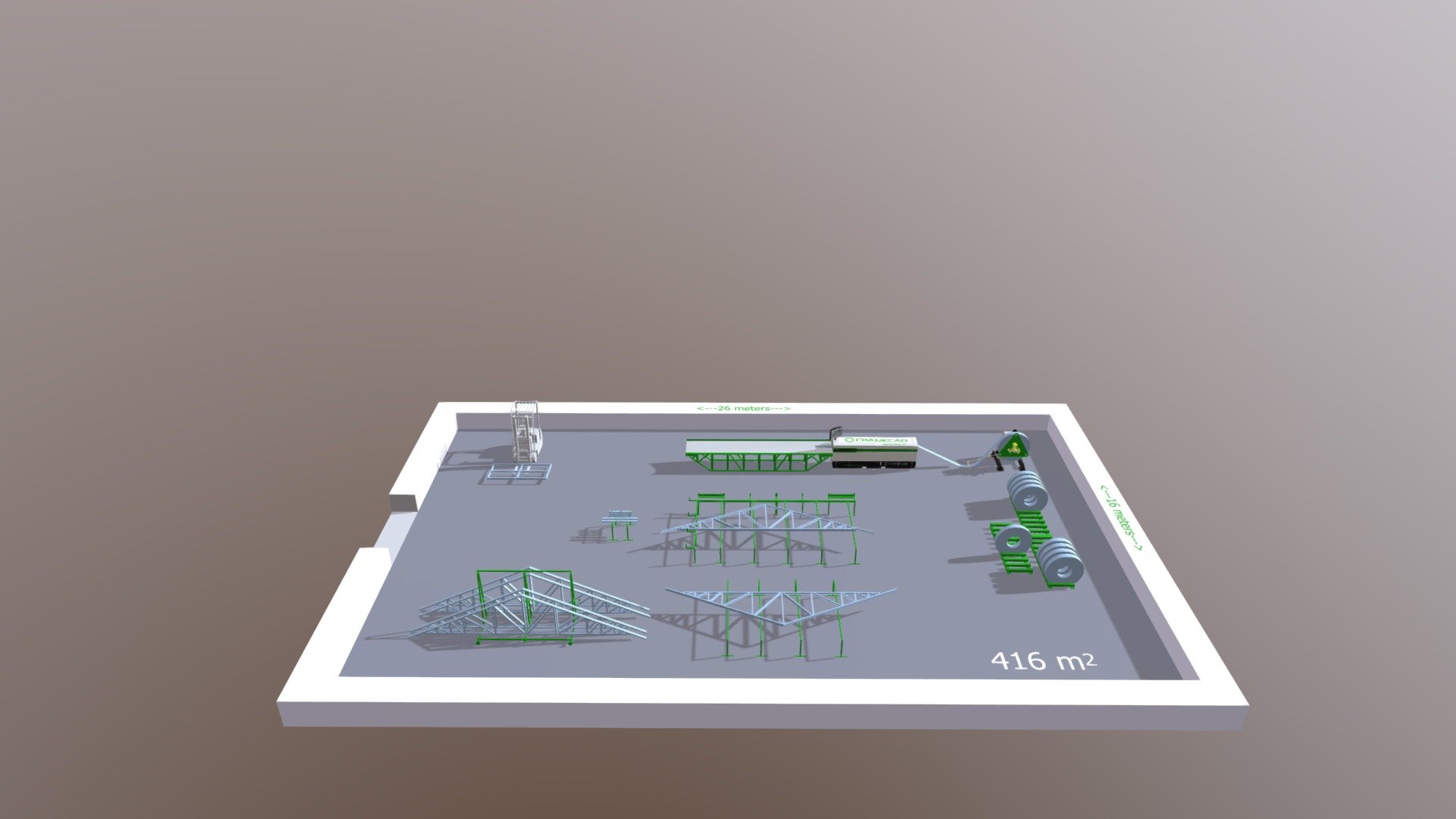 FRAMECAD Factory Tour - 3D model by FRAMECAD [997884f] - Sketchfab