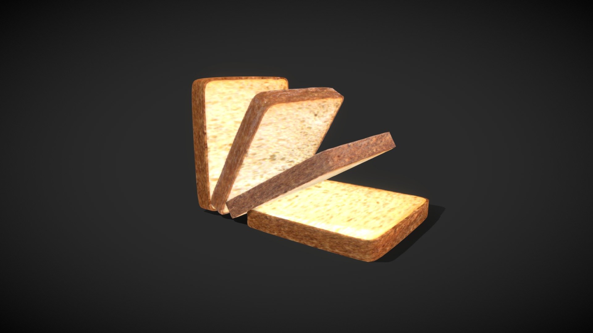 Bread 3D Model - Buy Royalty Free 3D model by Sandeep Choudhary ...