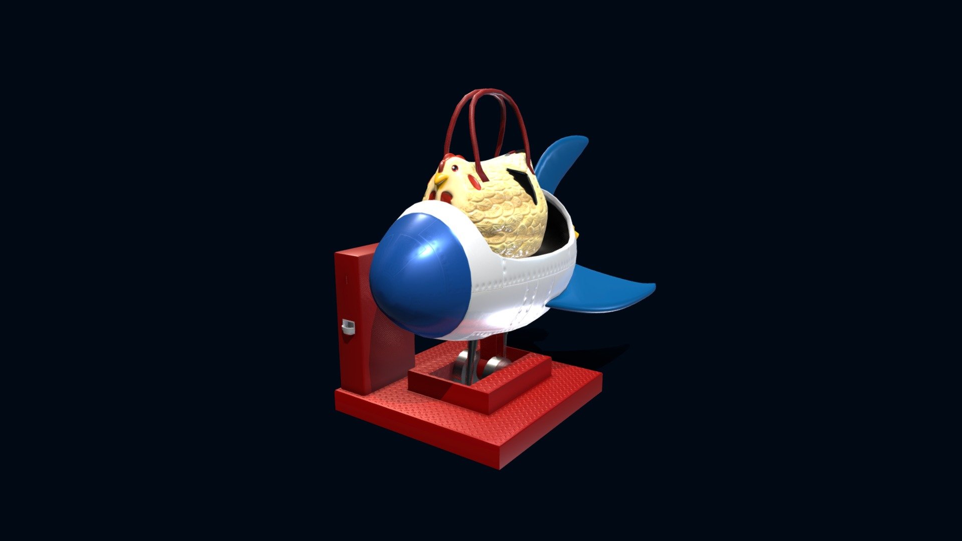 Nuggets The Chicken Purse - Nuggets Rocket - 3D model by Frank Rennau ...