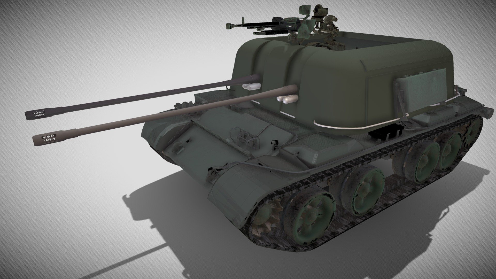 ZSU-57-2 Sparka SPAAG - Download Free 3D model by KillCaptureDestroy (@jloiacono82) [997b2a3 ...