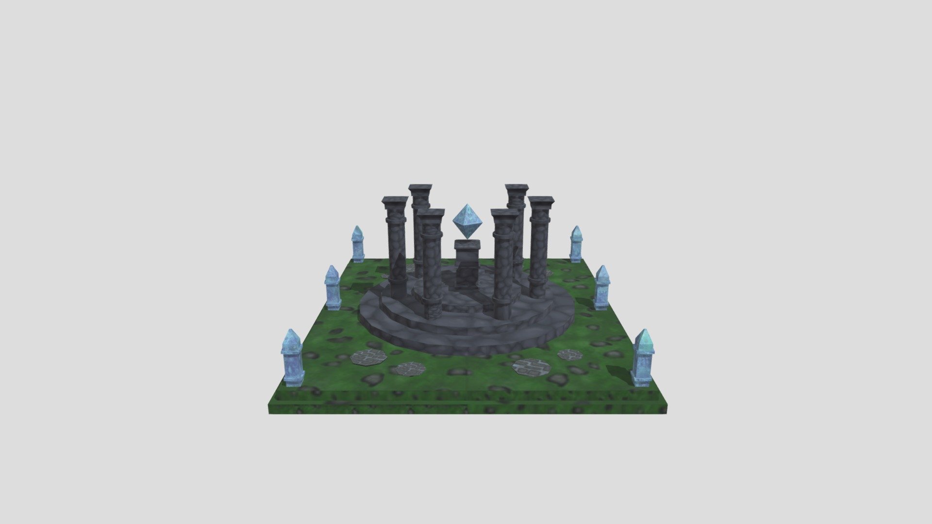 Magical Temple Diorama - 3D model by valeya [9980f65] - Sketchfab