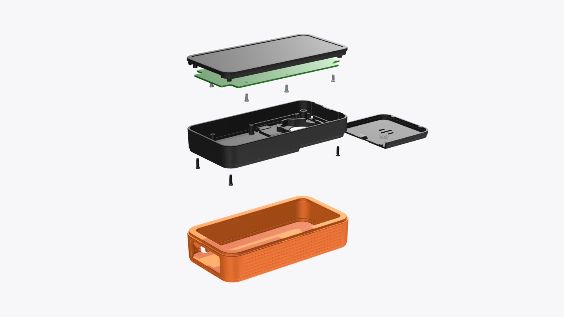 Exploded view - CSS100 (CR2477 battery type) - 3D model by takachitec5 ...