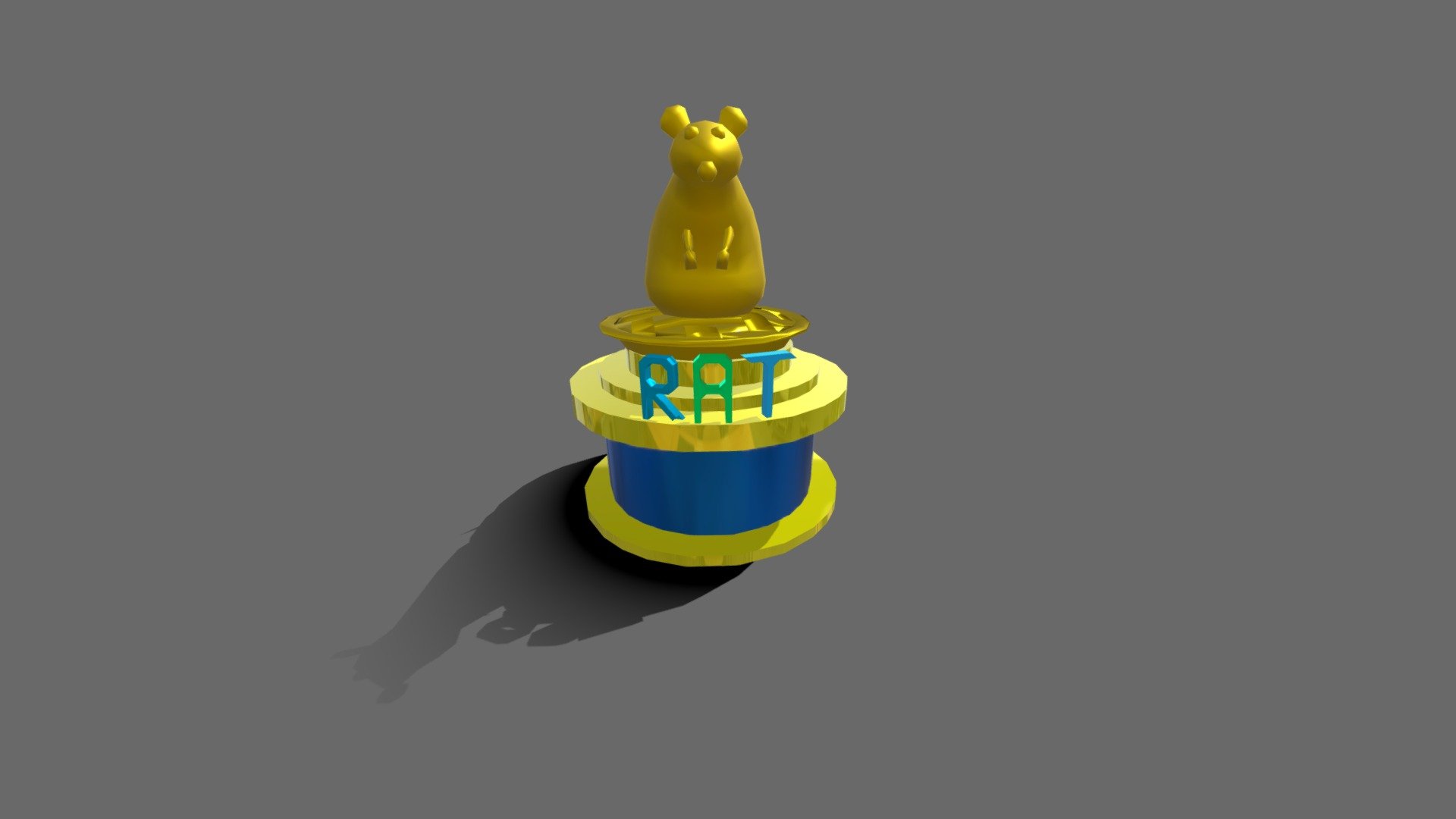 Rat trophy - 3D model by EXOTO (@CrazyGamerJT) [9985252] - Sketchfab
