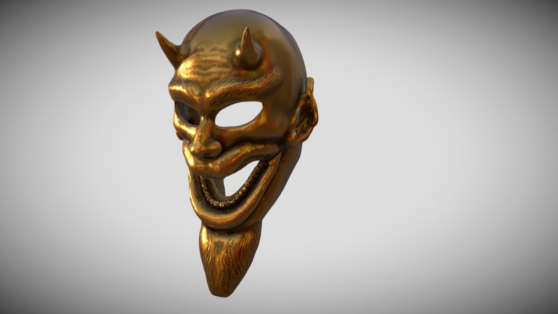 Gold mask - Download Free 3D model by Simon Laisné (@350rdlc.sl ...
