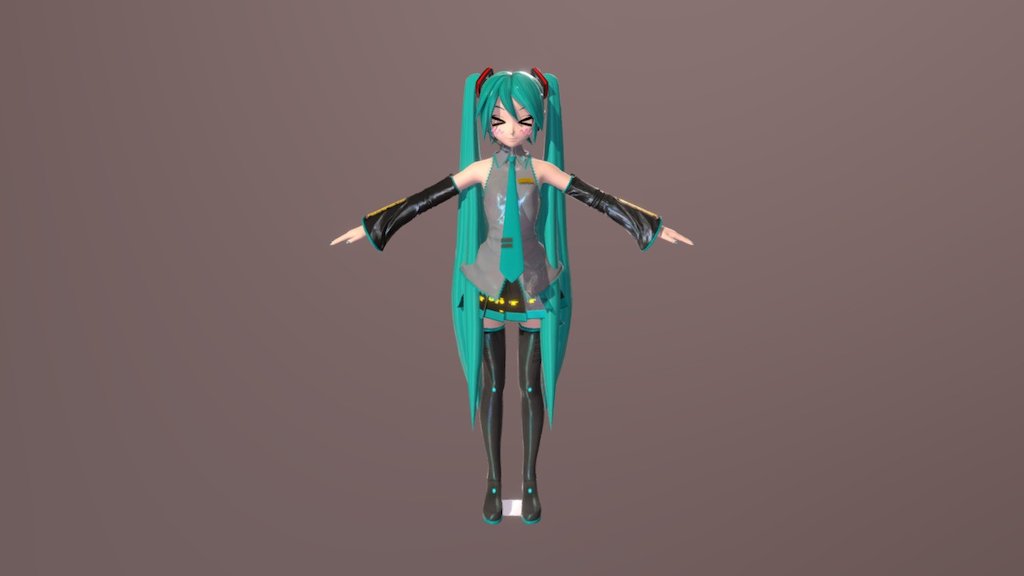 DT Miku 001 - 3D model by Renato.Silva [9985bf0] - Sketchfab