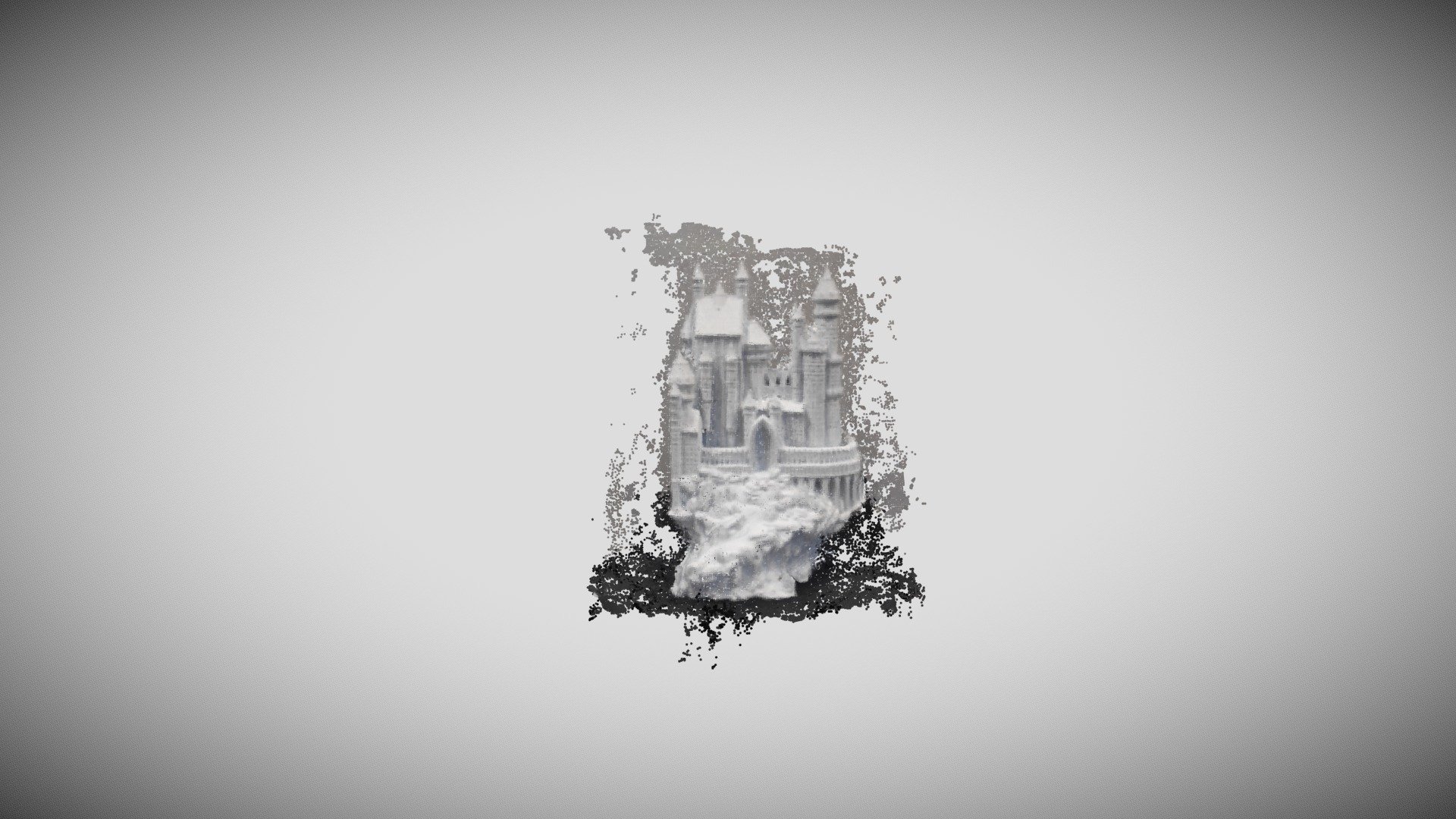 Lowest Dense Cloud with noise of Medieval Castle - 3D model by lvelho ...