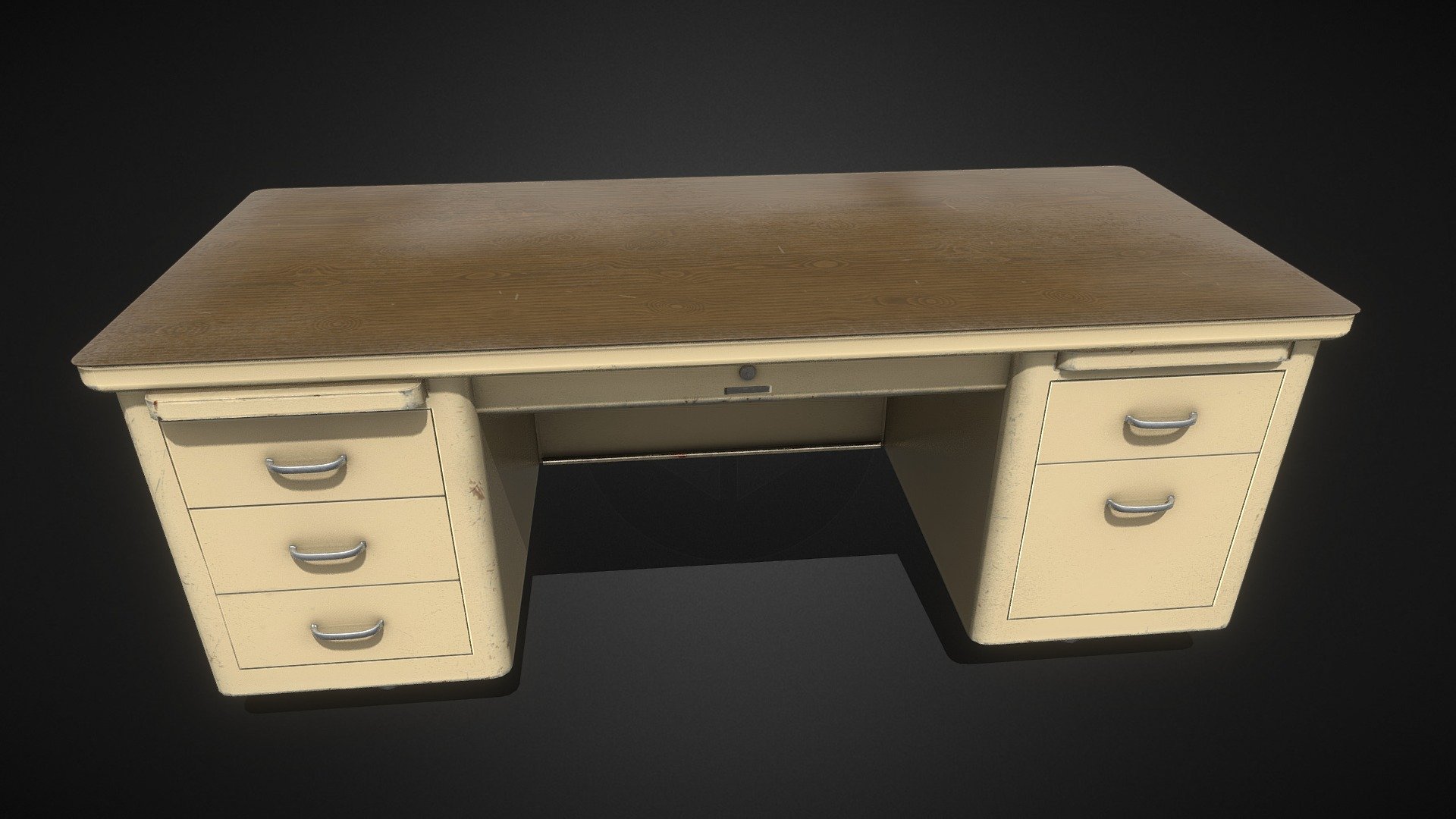 Steelcase Tanker Desk - Buy Royalty Free 3D model by lena-wachs ...