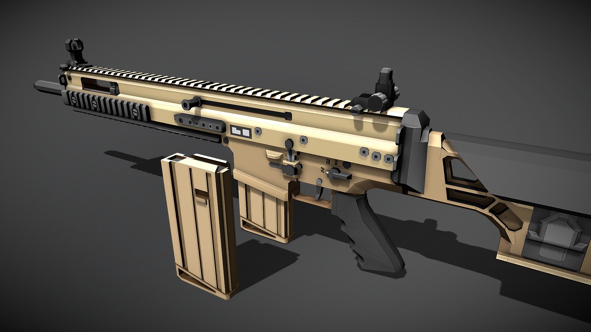 Low-poly FN MK20 SSR - 3D model by soret15 [9987e93] - Sketchfab