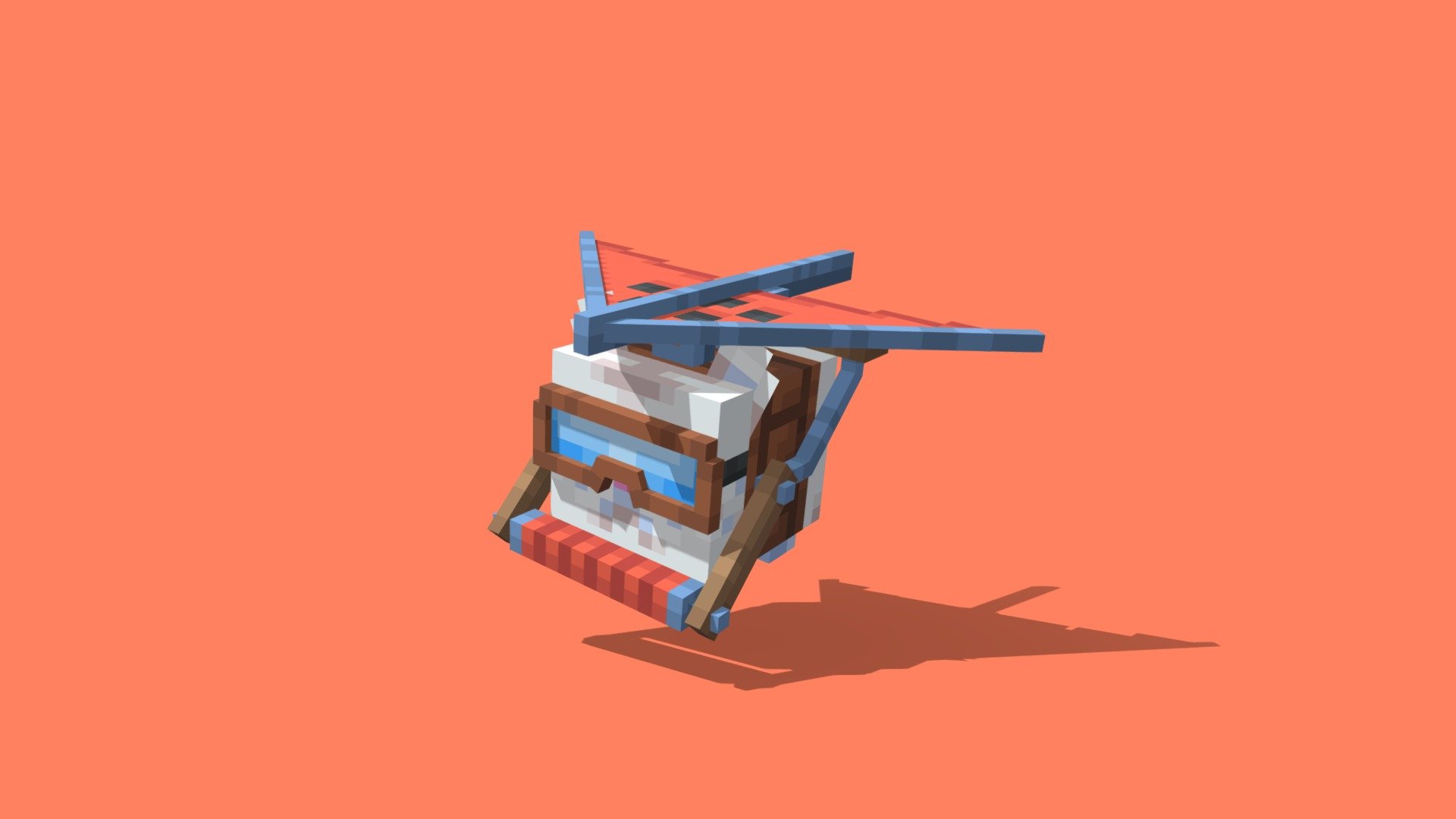 Hang-gliding Cat - 3D model by KanekiAkira [998903b] - Sketchfab