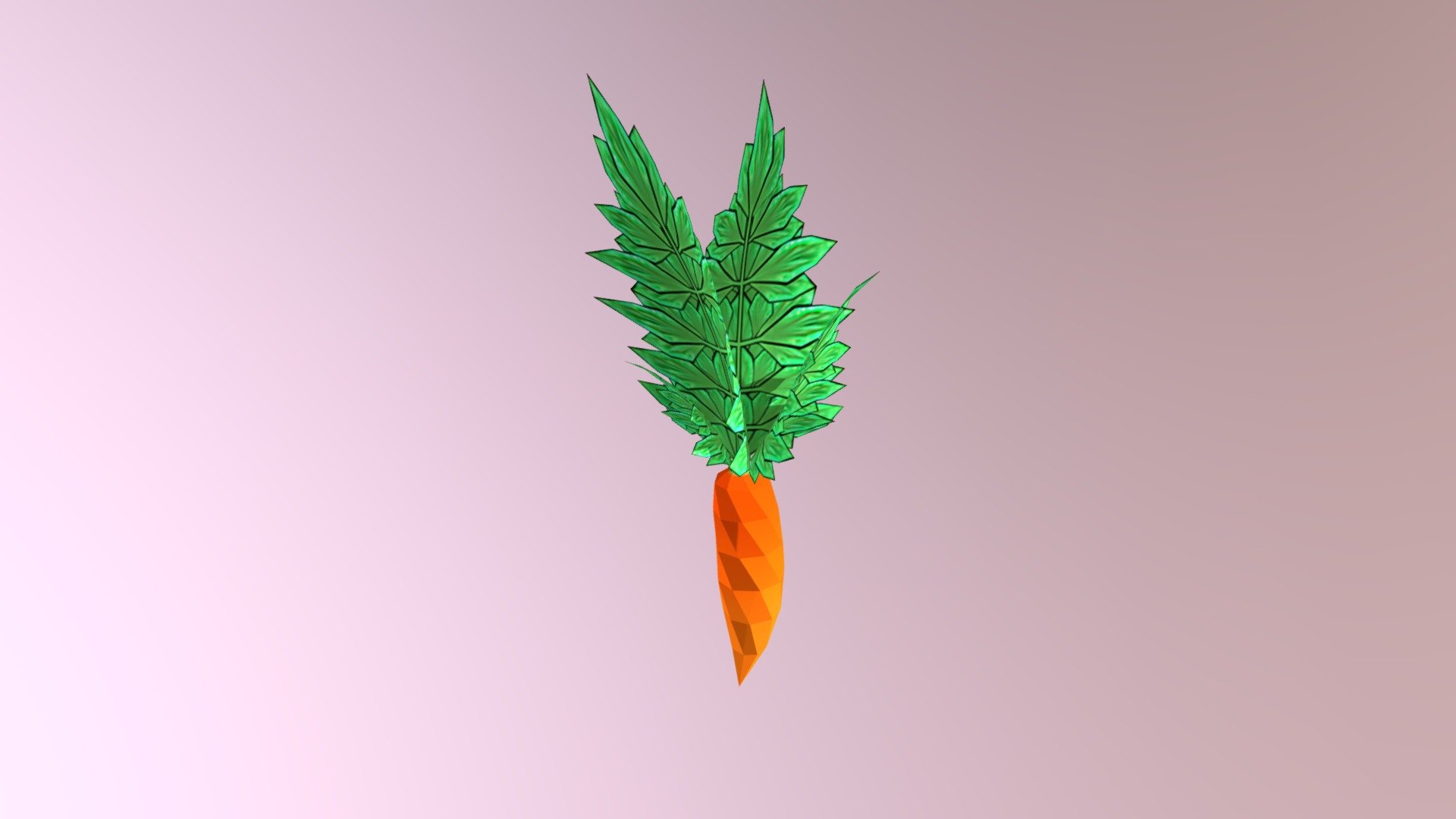 Low Poly- Carrot001 - 3D model by MiloArt [998c2b7] - Sketchfab