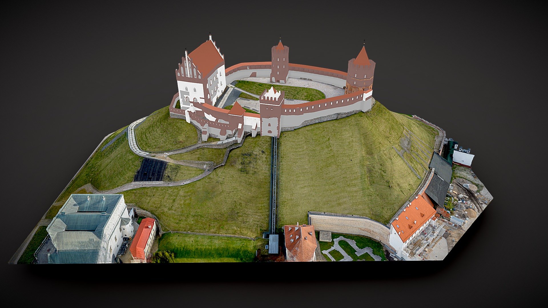 Gediminas Castle digital reconstruction - 3D model by Saulius.Zaura [998d608] - Sketchfab