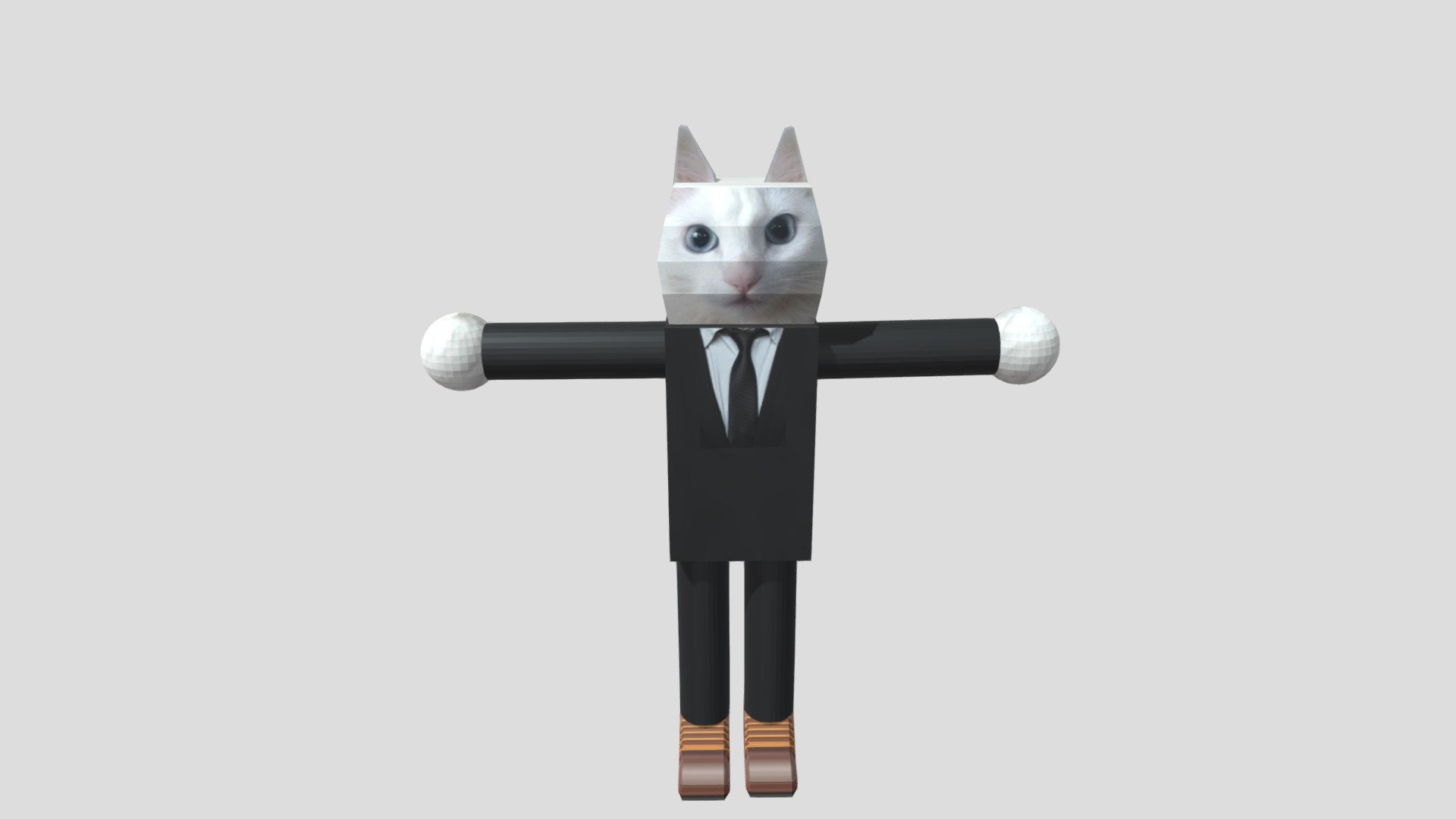 CAT White MAN - Download Free 3D model by LEON elenaisakova248 ...