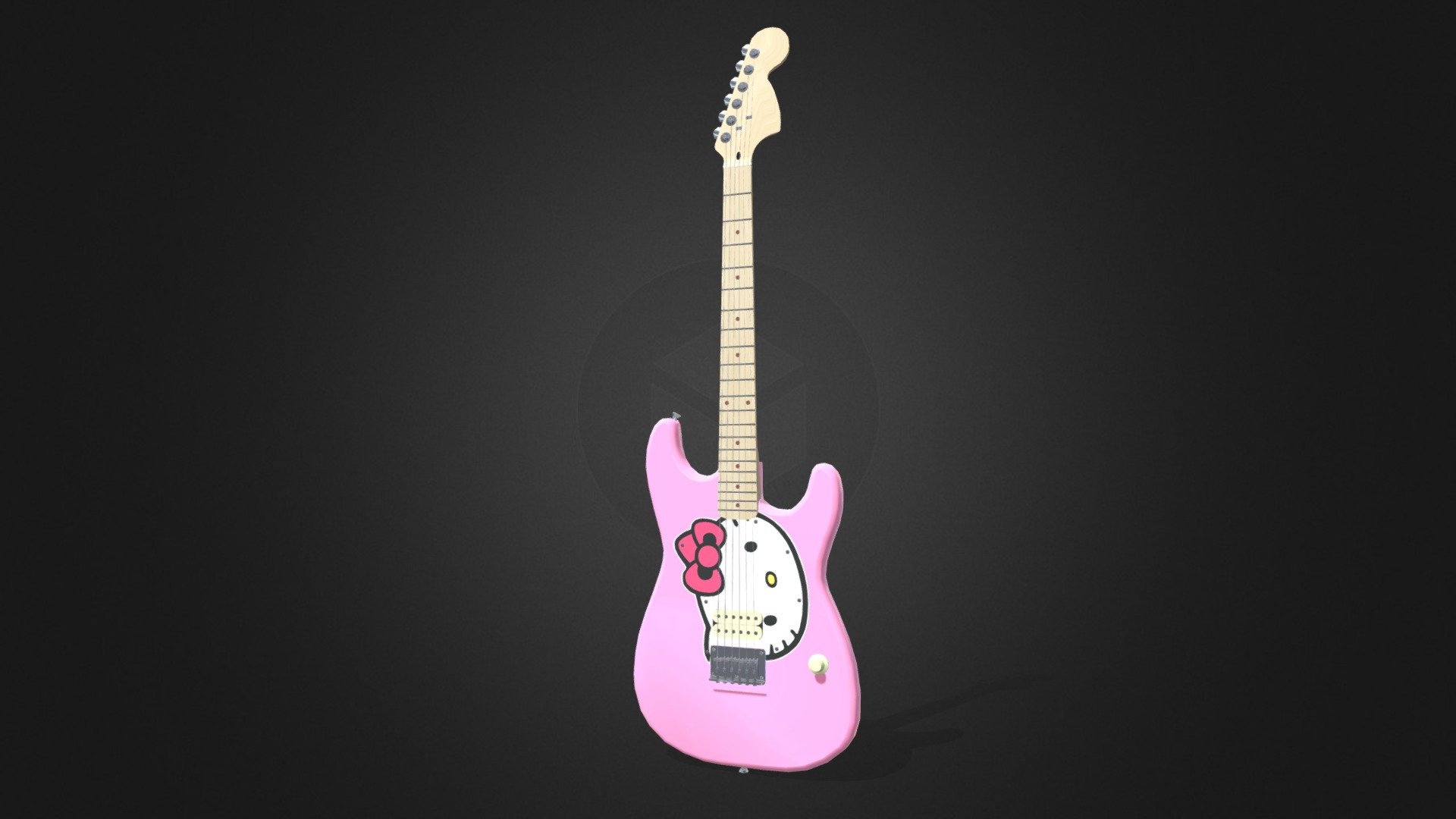Squier Hello Kitty Stratocaster - 3D model by hanne27 [999281f] - Sketchfab