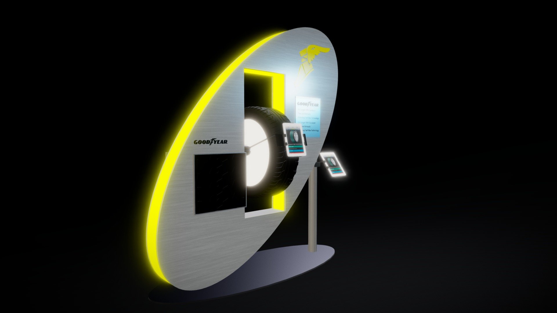 COMM TRUCK TIRE STAND B - 3D model by Communication Exhibits, Inc ...