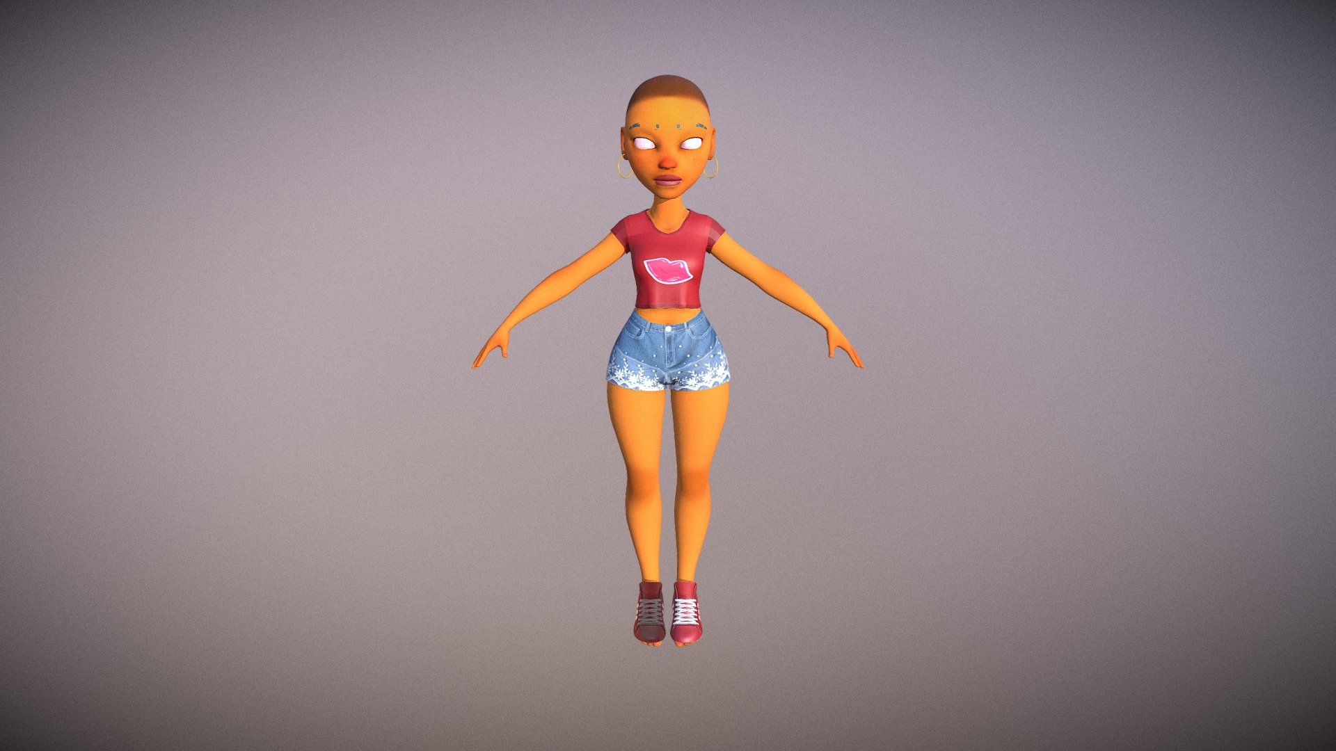 female character Mery - 3D model by natyarts [9995db7] - Sketchfab