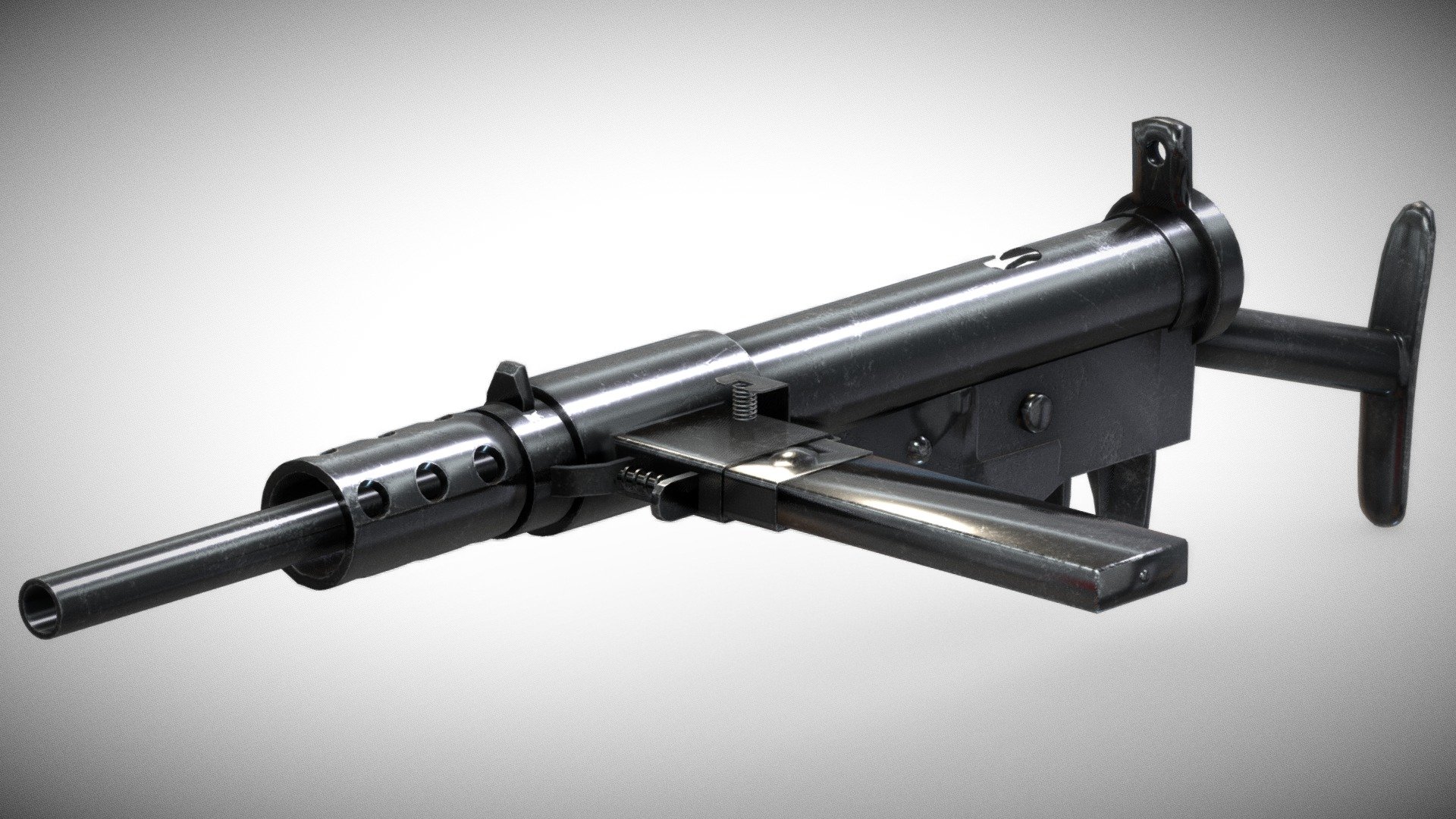 Sten MK II - 3D model by AbderraoufBenoud [9996794] - Sketchfab