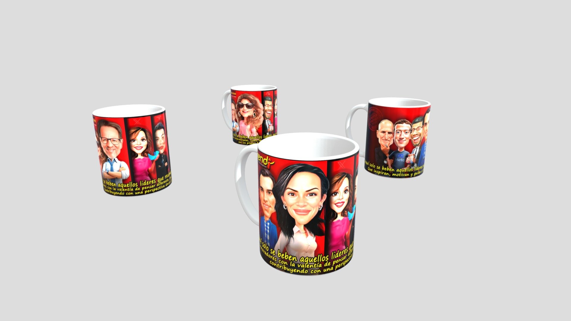 4 Mugs Skechfab - 3D model by Oscar Becerra Multimedia ...