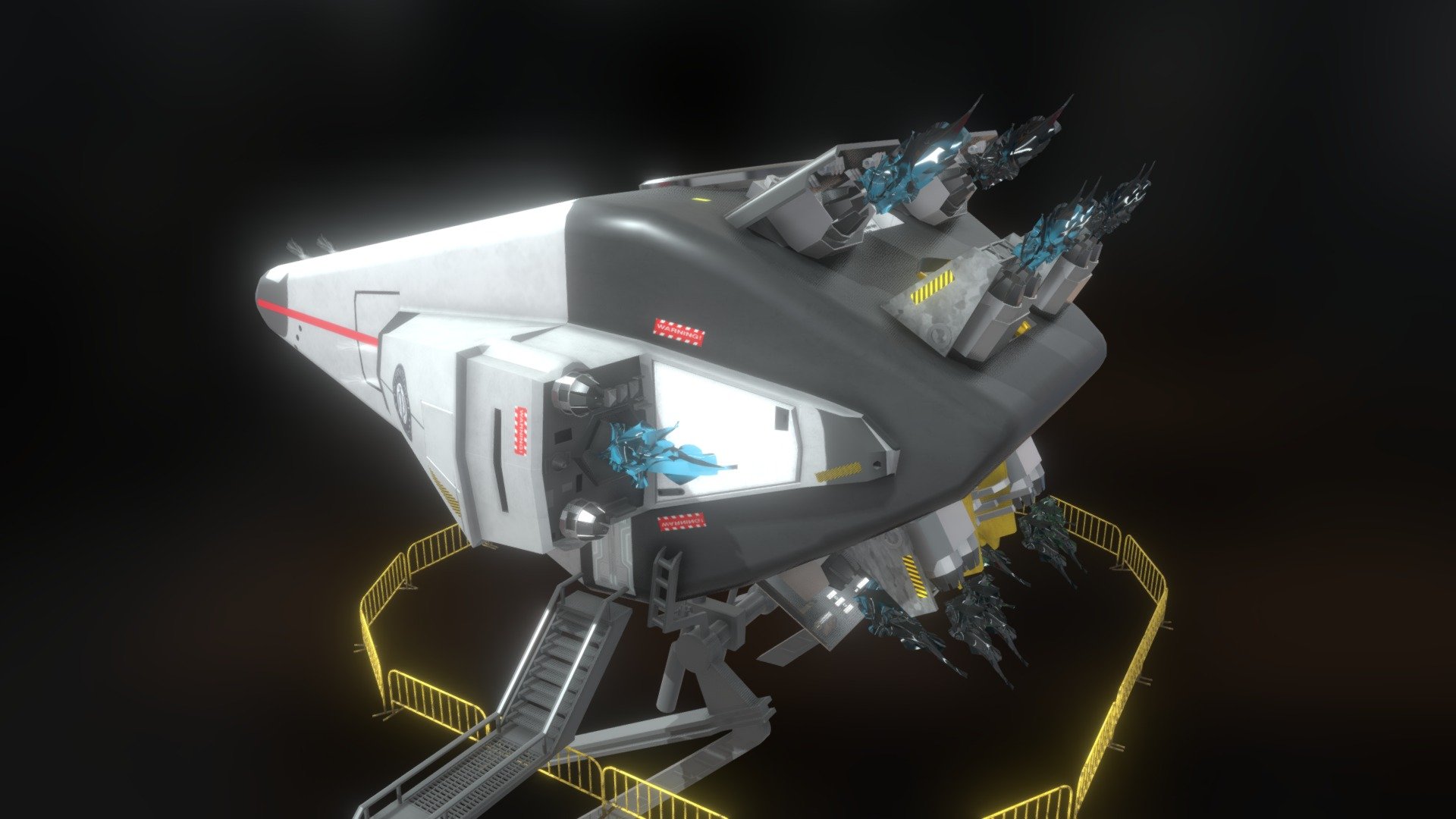 Star ship - Download Free 3D model by daniel_marsovich (@danmars ...