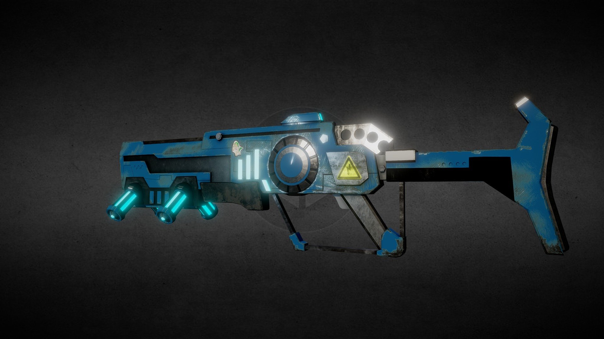 Futuristic Gun V3 - 3D model by leonardo Corrêa (@leonardocorrea ...