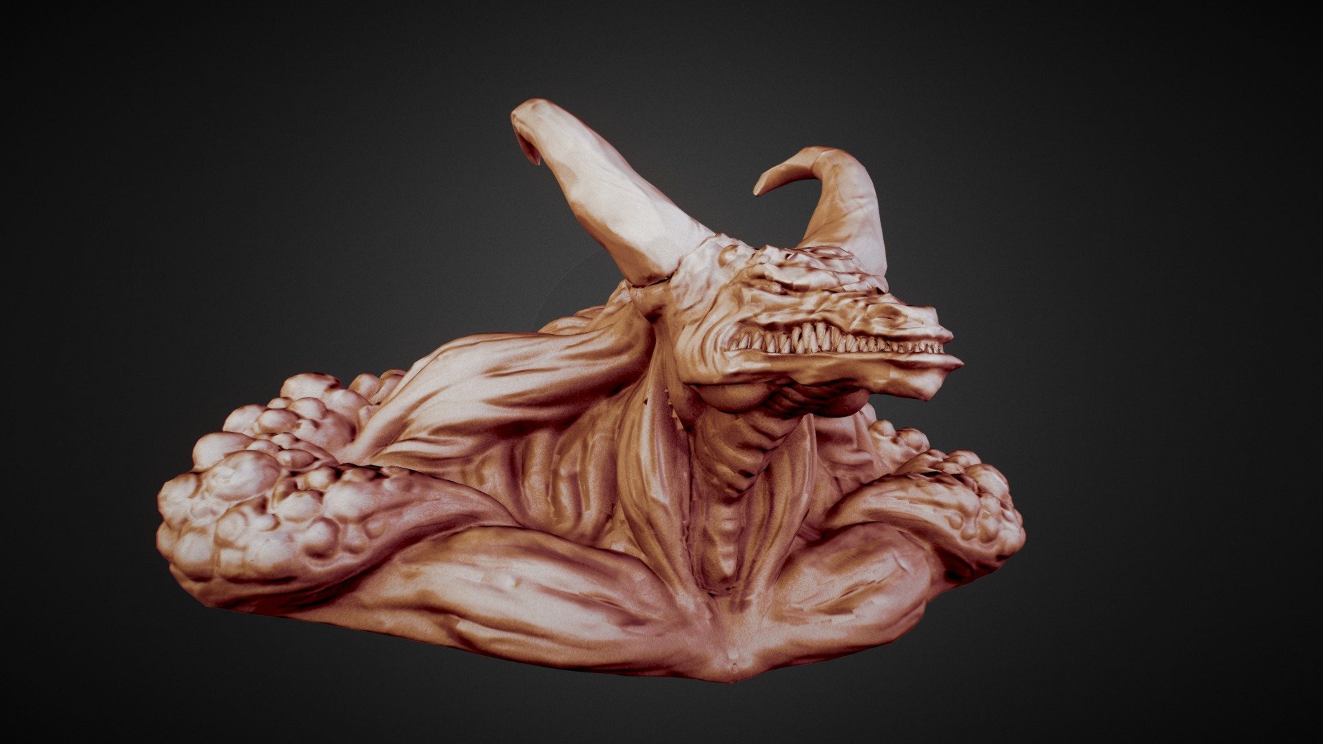 Demon - Test2 - 3D model by BlenderFrank [999b3b8] - Sketchfab