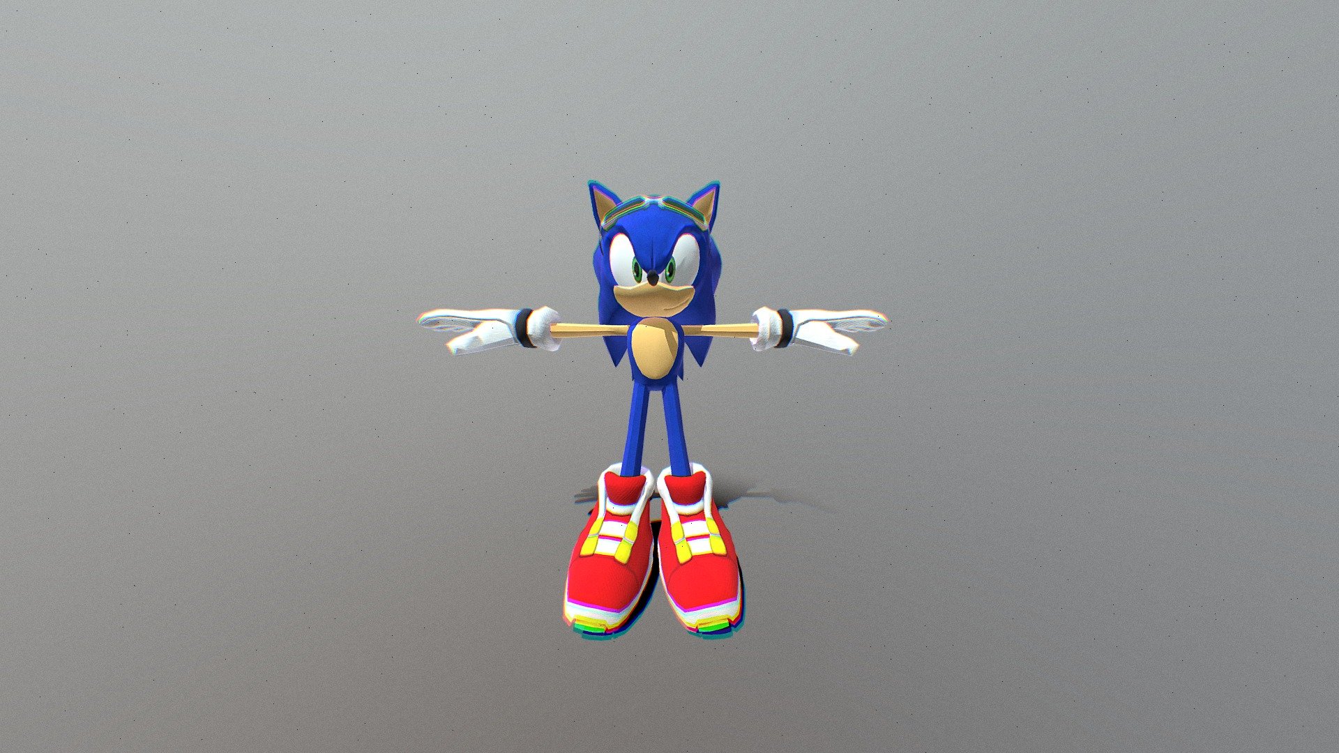 Sonic (Free riders) - Download Free 3D model by MetalDoom [999d1ef] - Sketchfab
