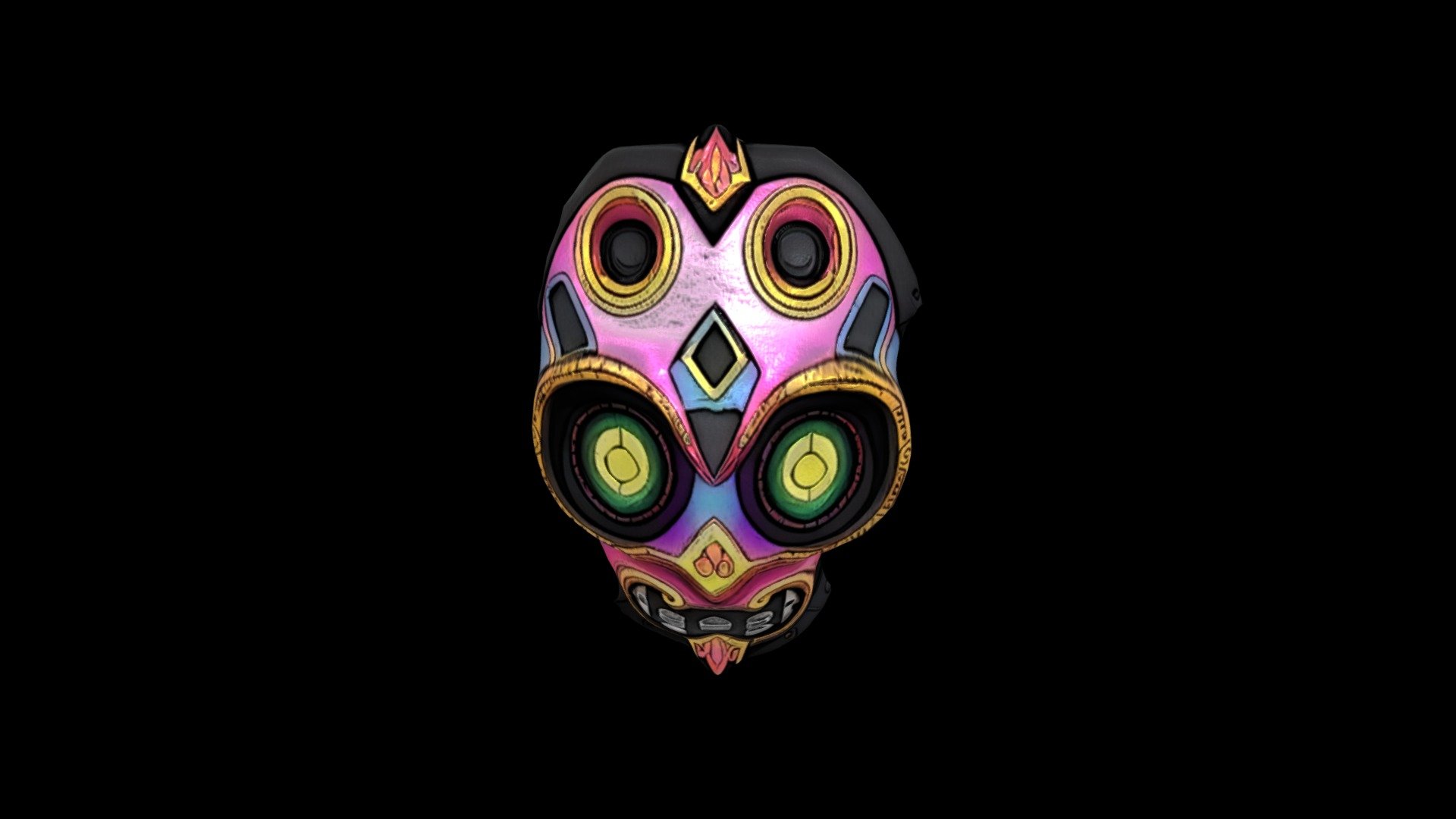 Happy Mask 547 - Download Free 3D model by klrxyz [999e2e7] - Sketchfab