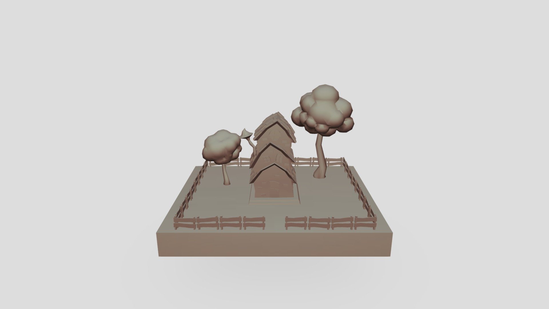 A Strange House - Download Free 3D model by Kael Angeli (@kaelangeli ...