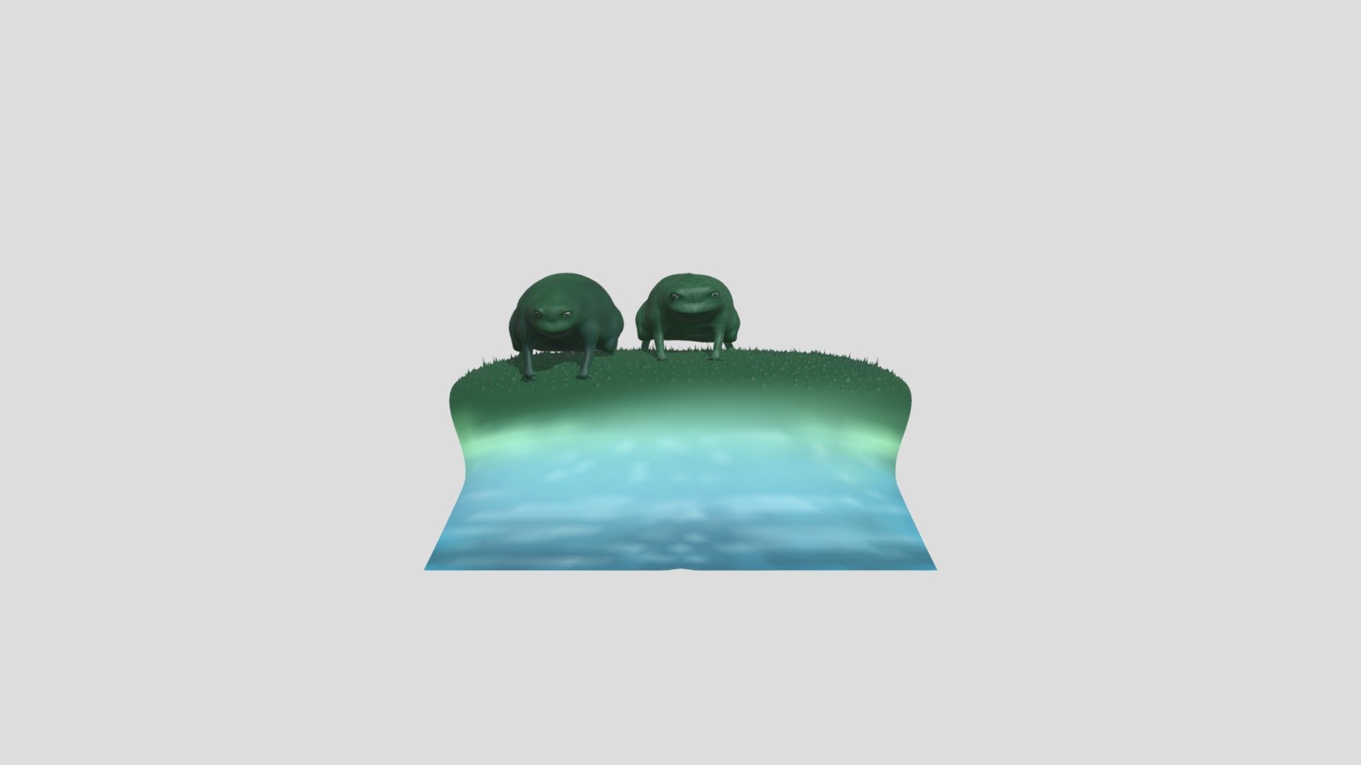Frogs - 3D model by kurganskijandrij16 [99a26ff] - Sketchfab