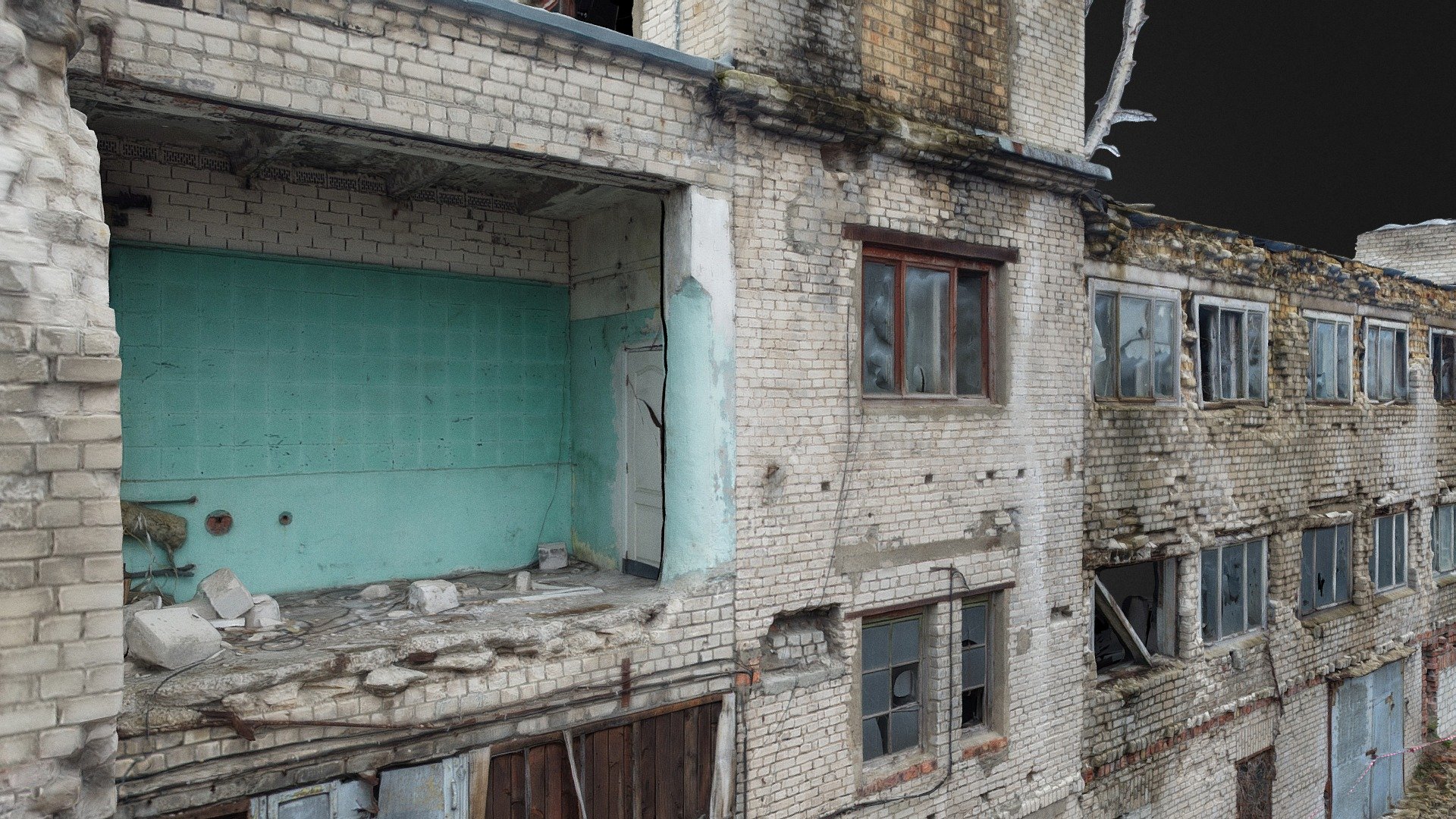Abandoned Collapsed Building - Buy Royalty Free 3D model by Abandoned ...