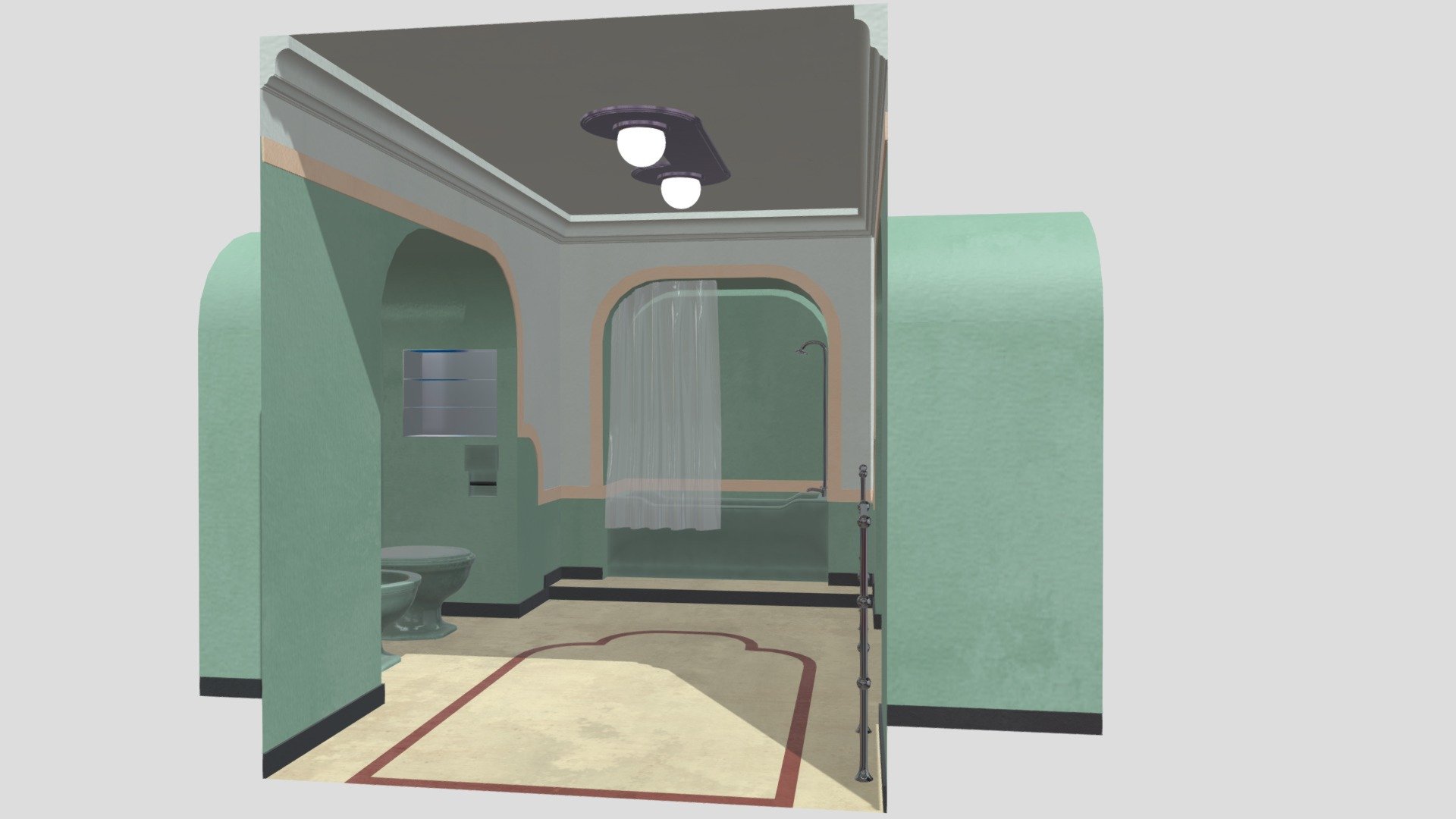 Overlook Hotel Bathroom - Download Free 3D model by A9908244 [99a58ed ...