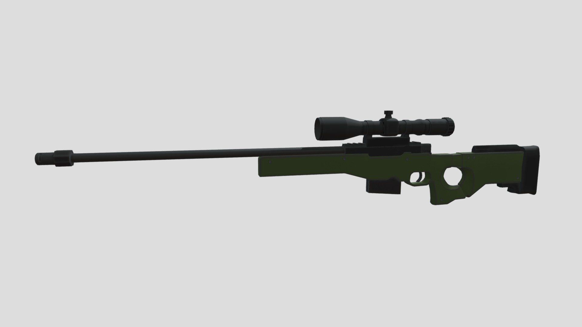 Awp Sniper Rifle 3d Model Game Ready 3d Model By Kaan3d Kaan3ds