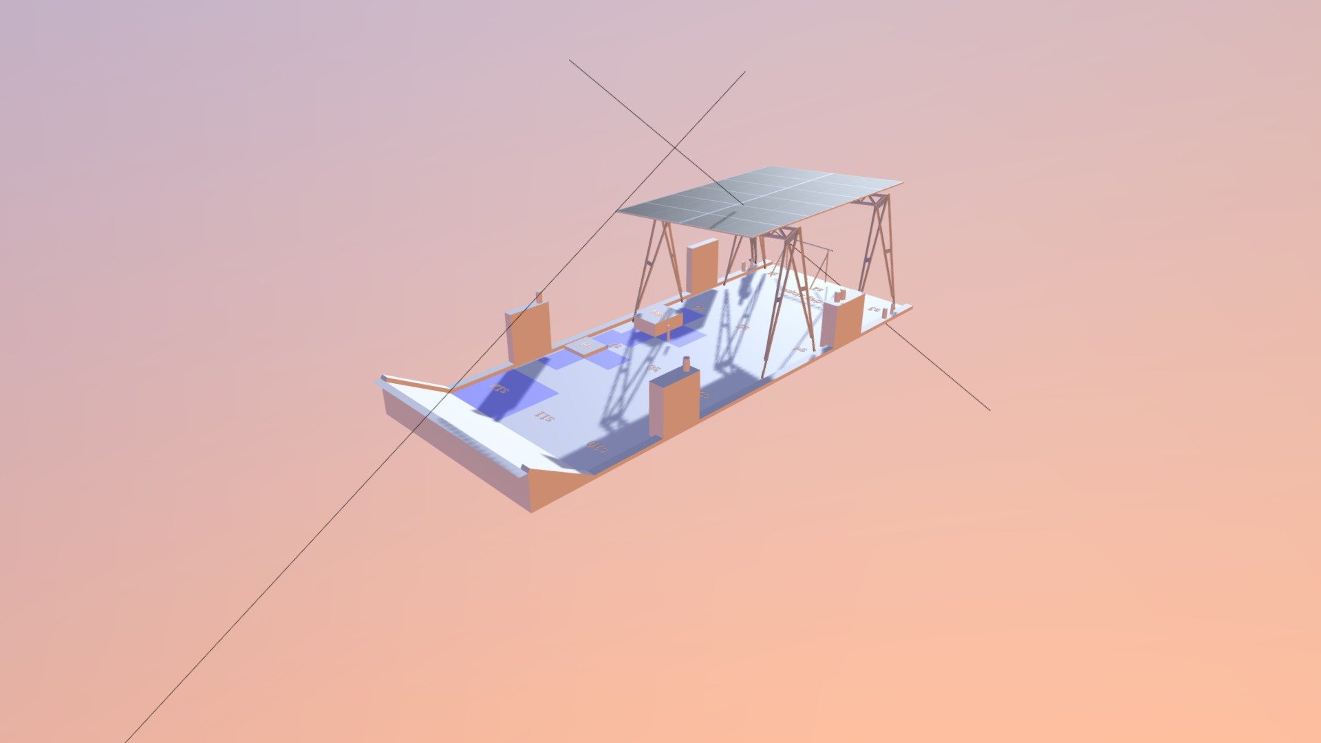 444 8th St 12 Mod 72 Cell Canopy - 3D model by brooklynsolarworks ...