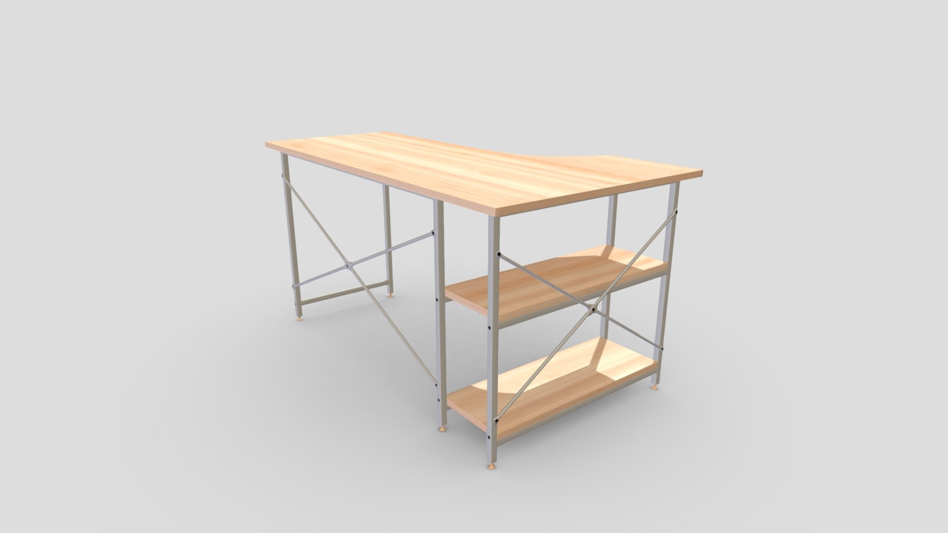 1400 1 person computer study iron desk - Buy Royalty Free 3D model by ...