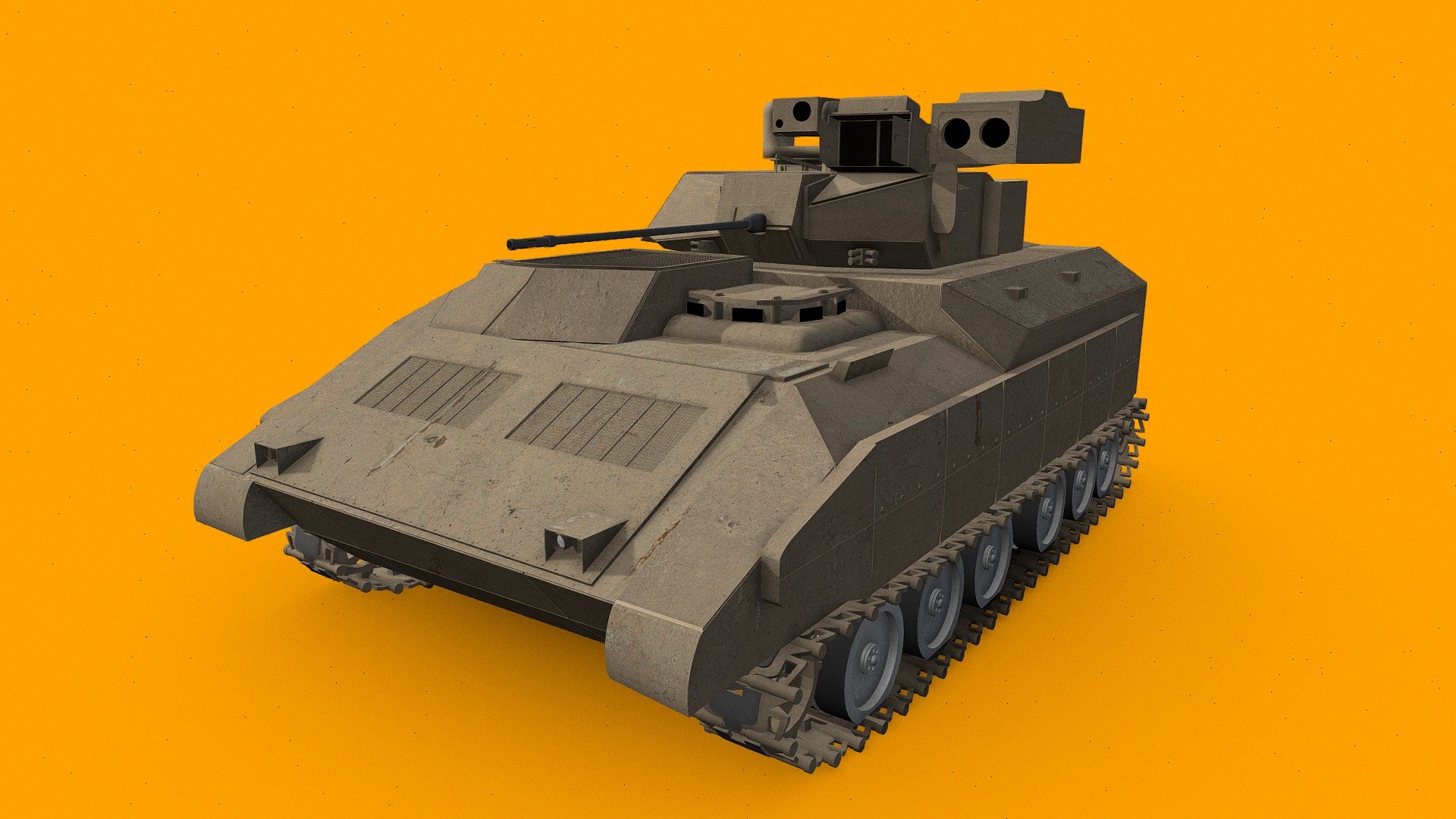M3 BRADLEY US infantry fighting vehicle - Download Free 3D model by ...