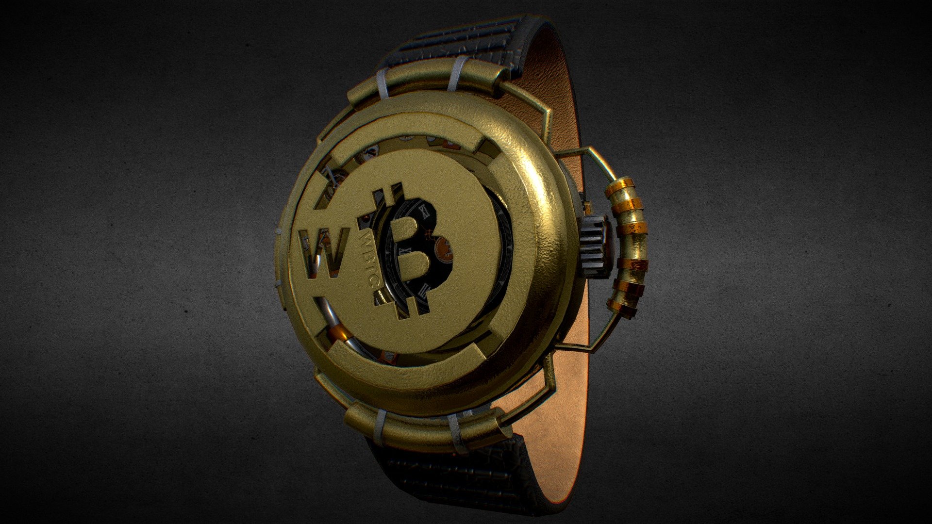 Wrapped Bitcoin Watch - Buy Royalty Free 3D model by ar-watches ...