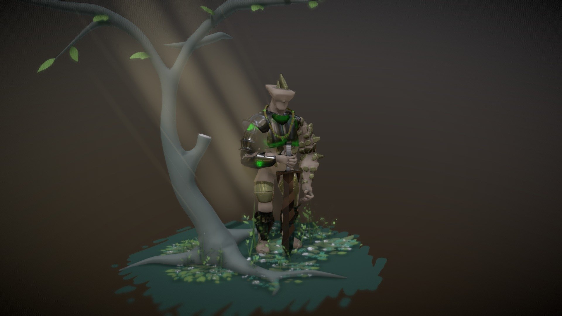 Golem Knight - pbr - Download Free 3D model by Chaitanya Krishnan ...