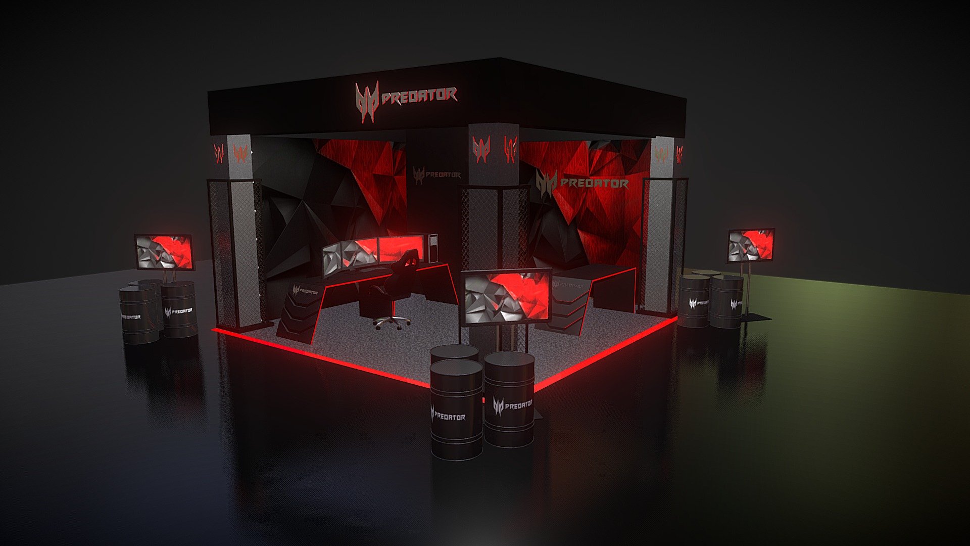 Predator Acer booth - 3D model by Max-LaMA (@maksym.lyakhov) [99b382c ...