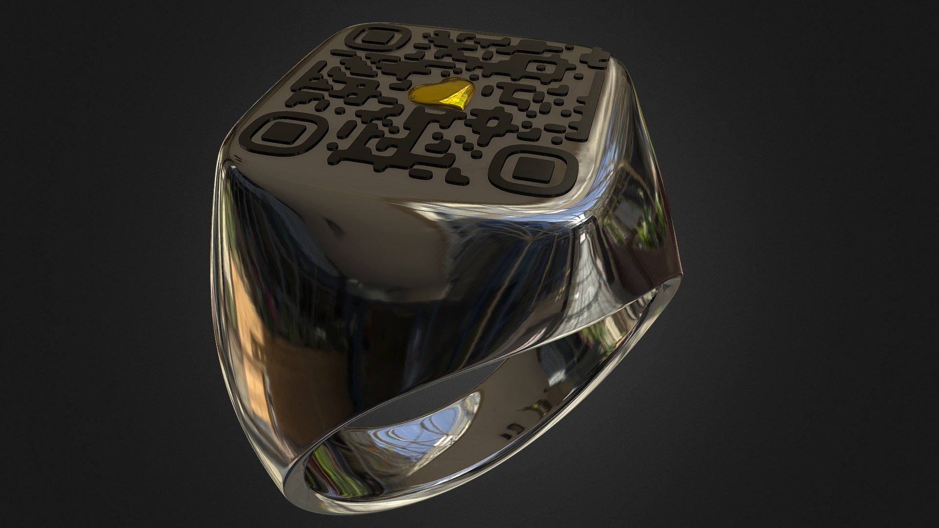 QR Ring - Download Free 3D model by Mr.Ten [99b6b3a] - Sketchfab