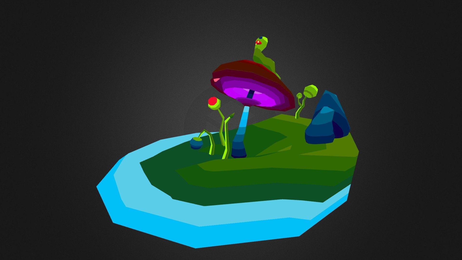 Gradient Scene - 3D model by dmaryne [99b8274] - Sketchfab