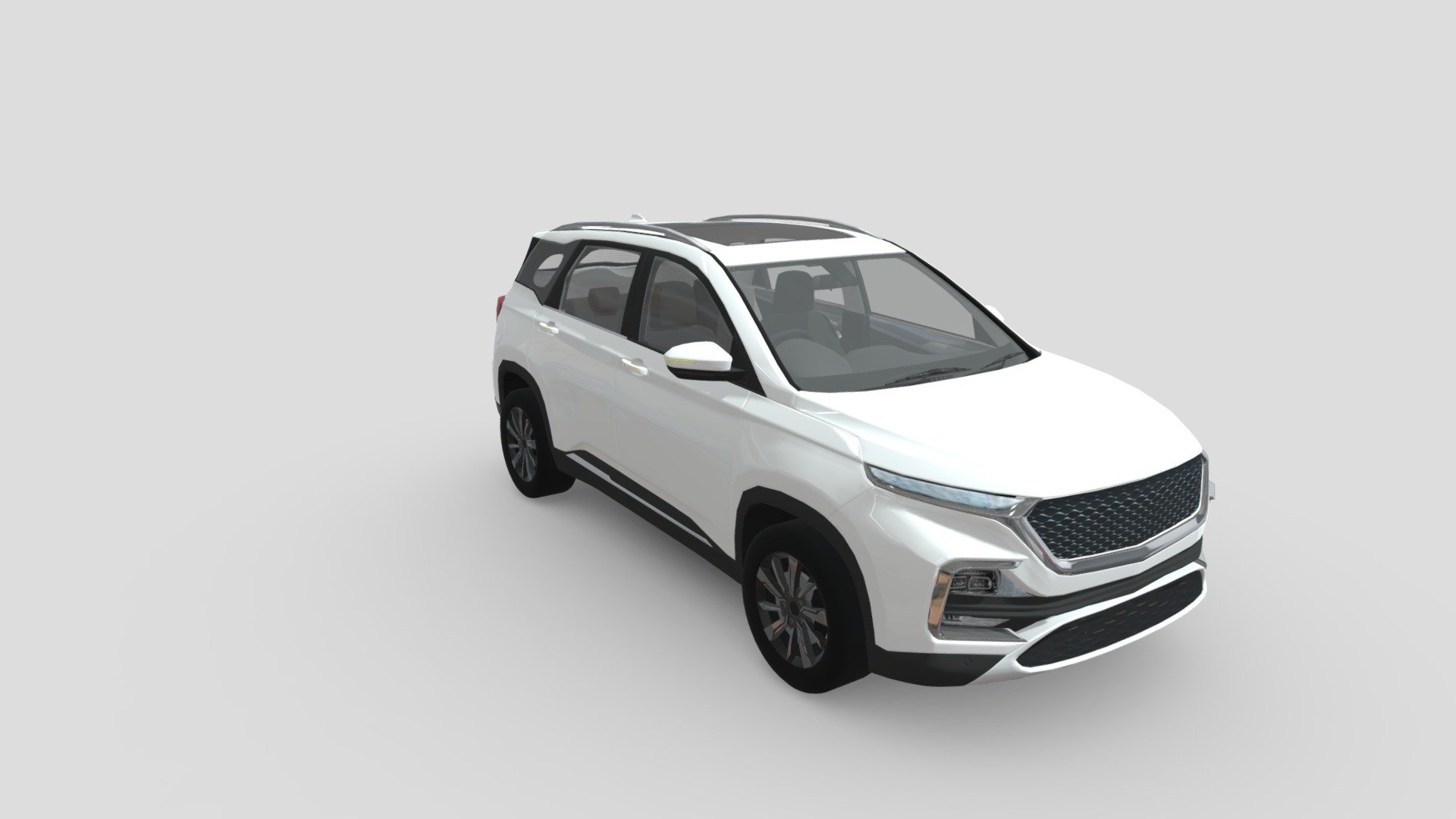 MG Hector_White_unbranded - 3D model by avataar.me [99b8702] - Sketchfab