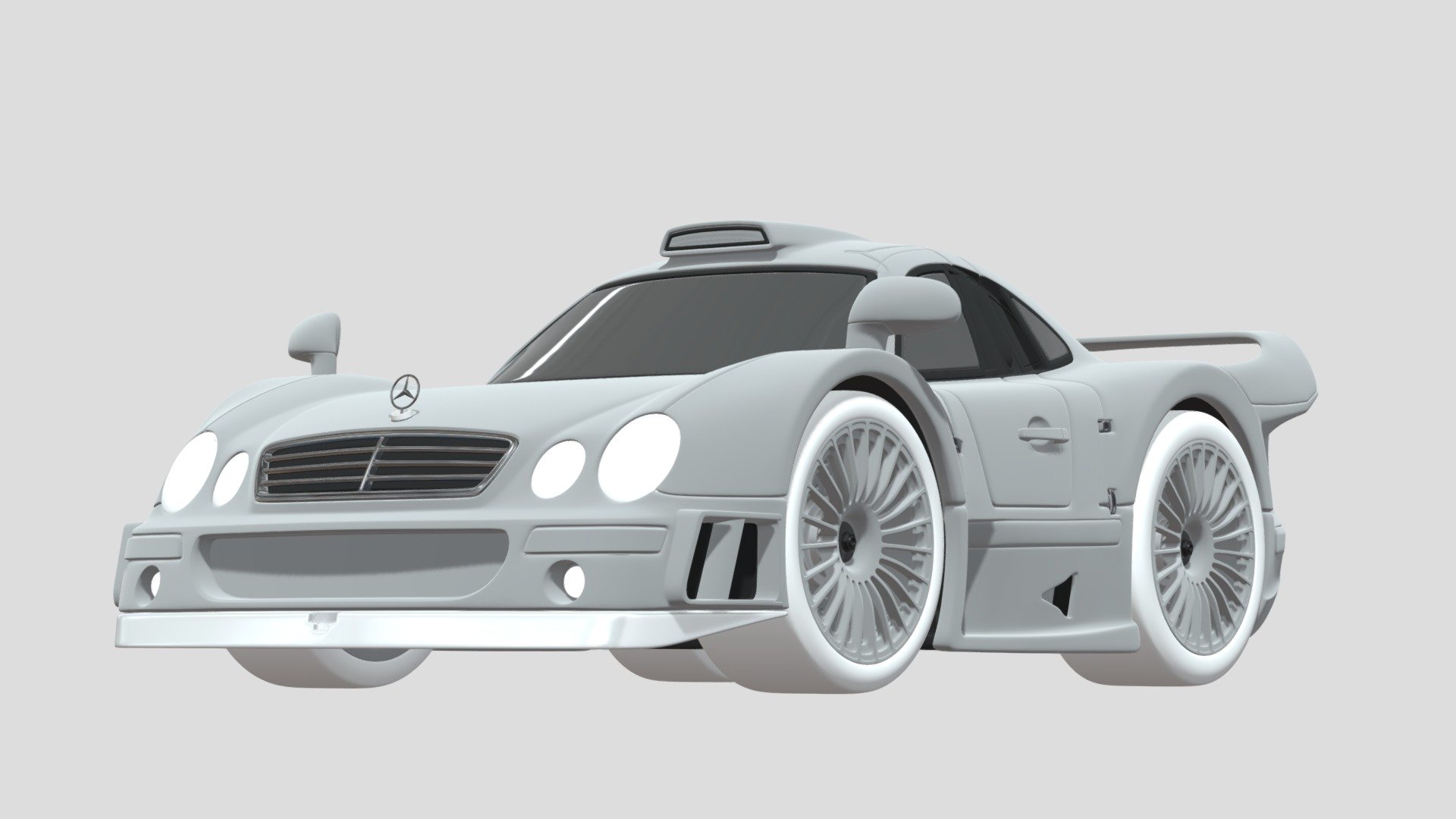Mercedes- Benz CLK GTR Straßenversion - 3D model by L.A.M.B_toy ...