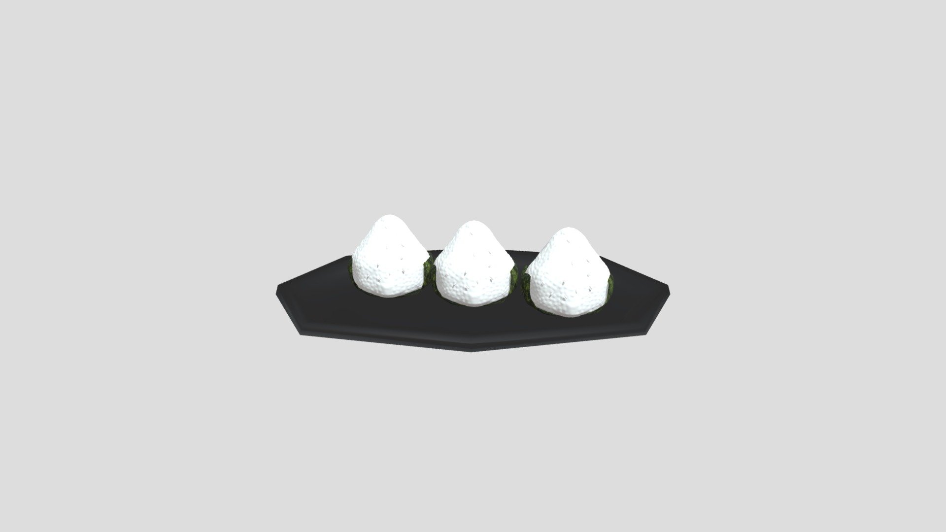Onigiri (Prop02) - 3D model by EmilianaMF [99b946d] - Sketchfab