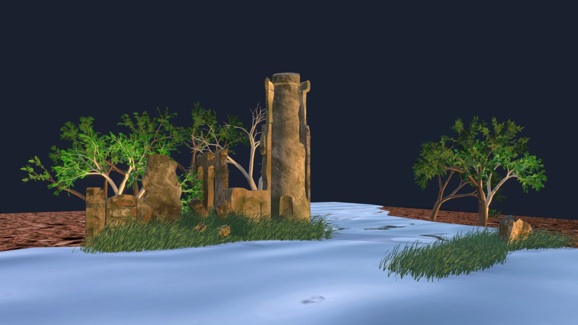 Remastered old landscape - 3D model by BungorazMohnee [99ba1e5] - Sketchfab