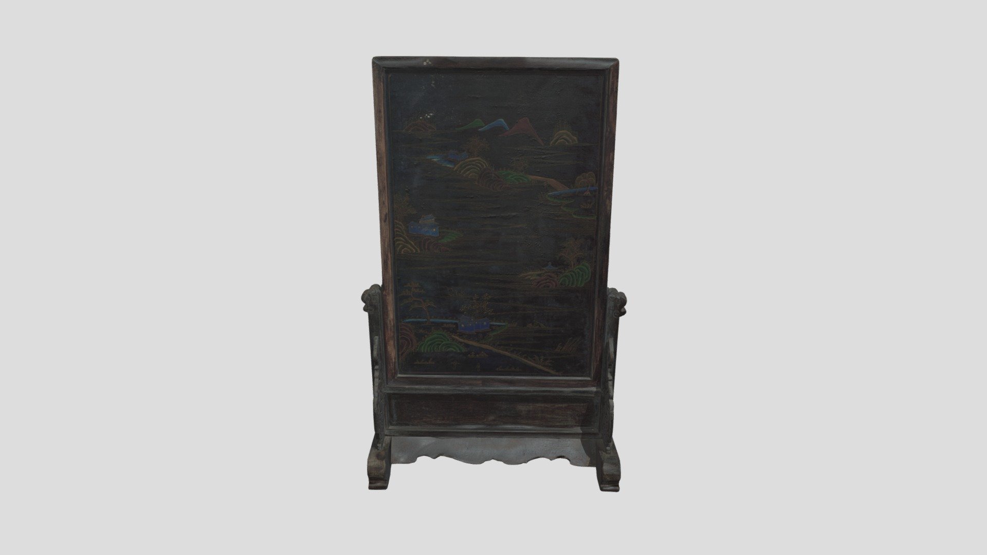 Chinese Hanging Panel Screen - Buy Royalty Free 3D model by Now studio ...