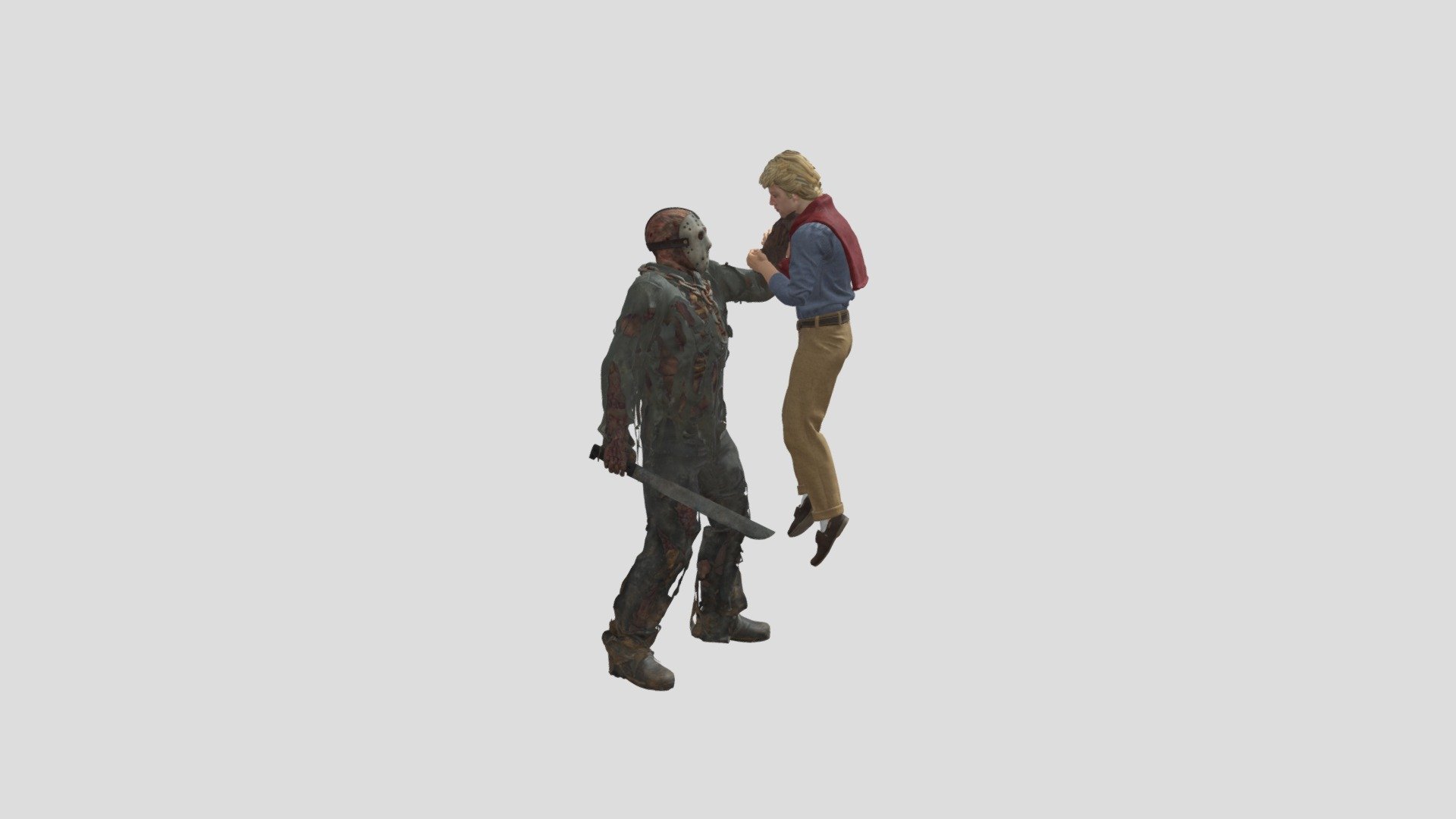 Jason Voorhees Grab Struggle Animation - Download Free 3D model by ...