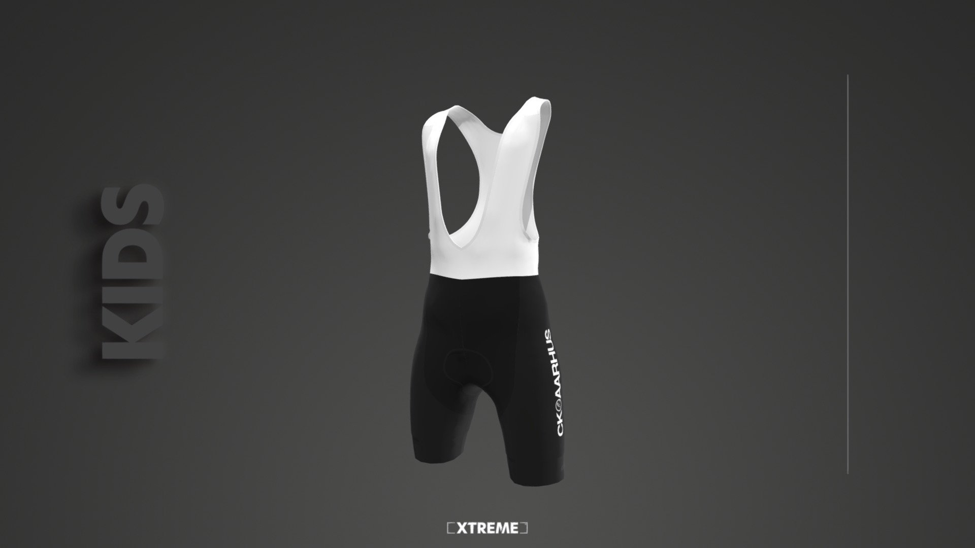 CK Aarhus 2023 børne bib-shorts - 3D model by Konggaard - Xtreme Custom ...