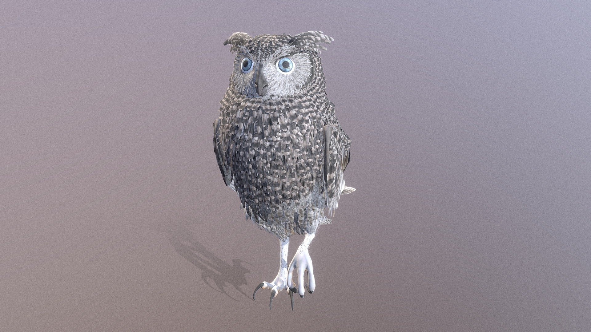 GRAY OWL SWINGY WALK Pbr Fbx - 3D model by SLUTTY BABE (Thick and Curvy ...