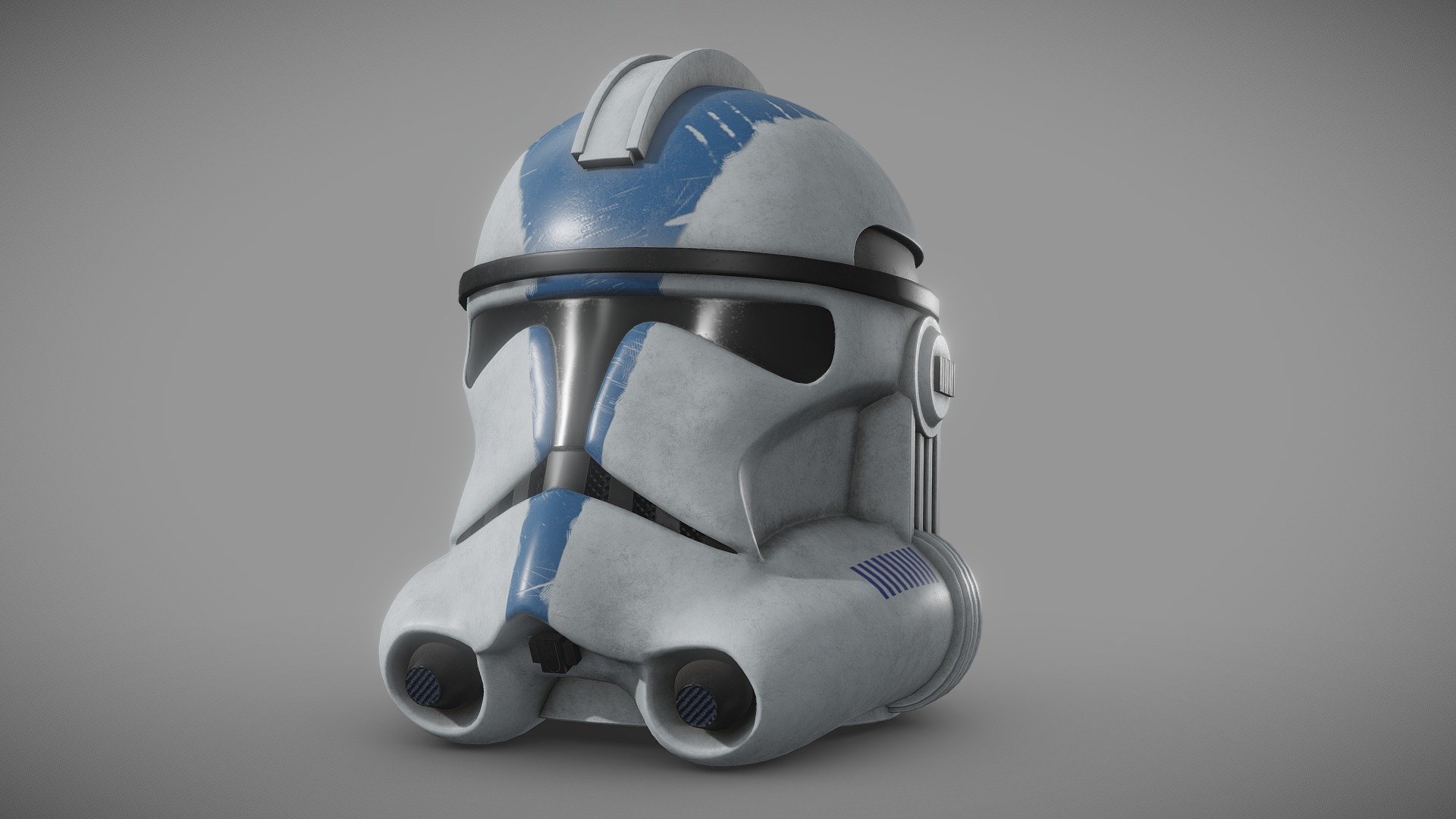 Star Wars | 501st Clone Helmet | Game Asset - Buy Royalty Free 3D model ...
