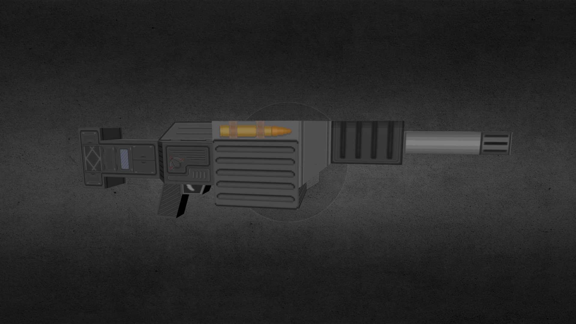 Machine_Gun_Pixel - 3D model by Burningx. [99bda4a] - Sketchfab