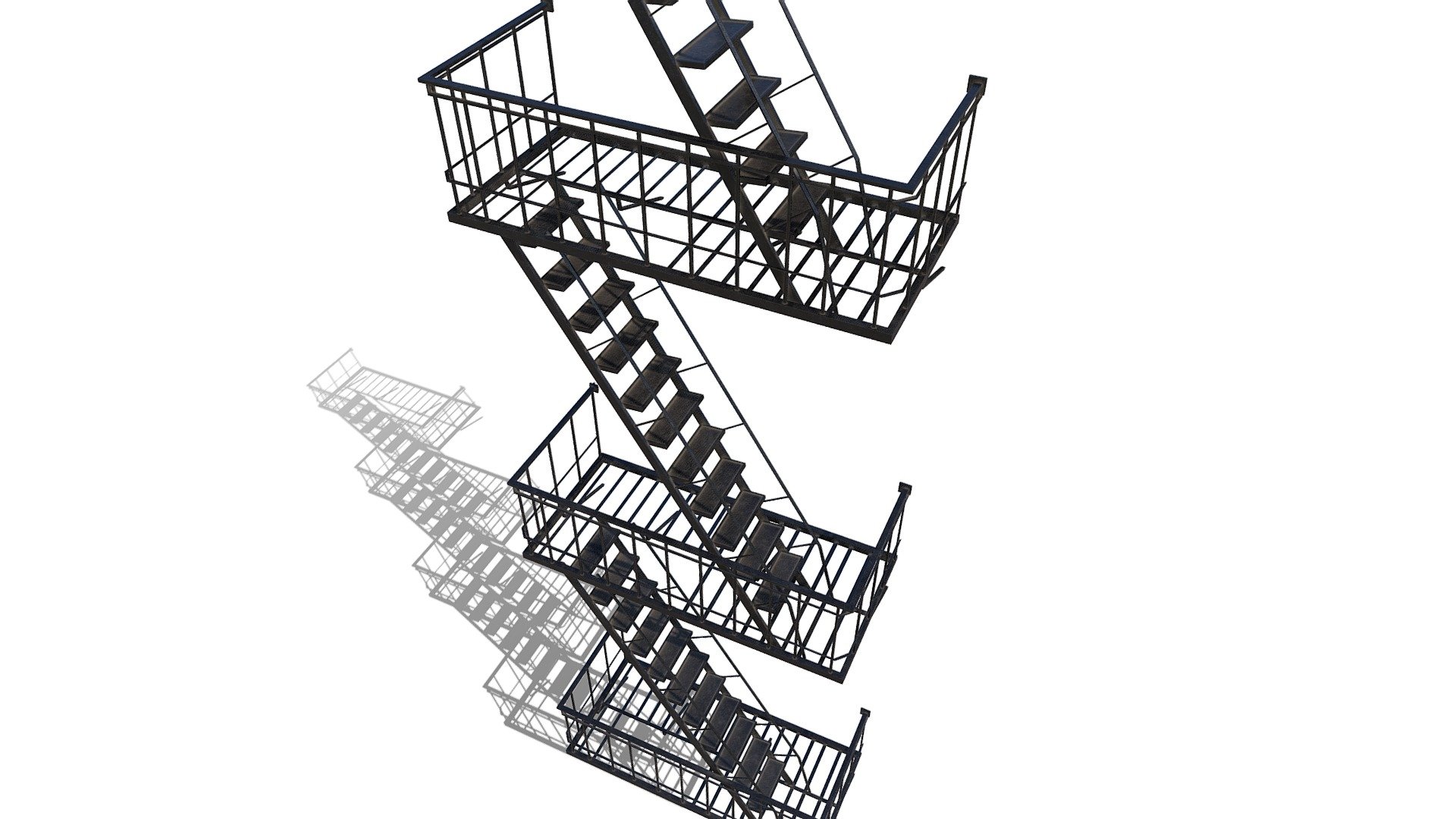 Fire Escape - Buy Royalty Free 3D model by Studio Lab (@studiolab.dev ...
